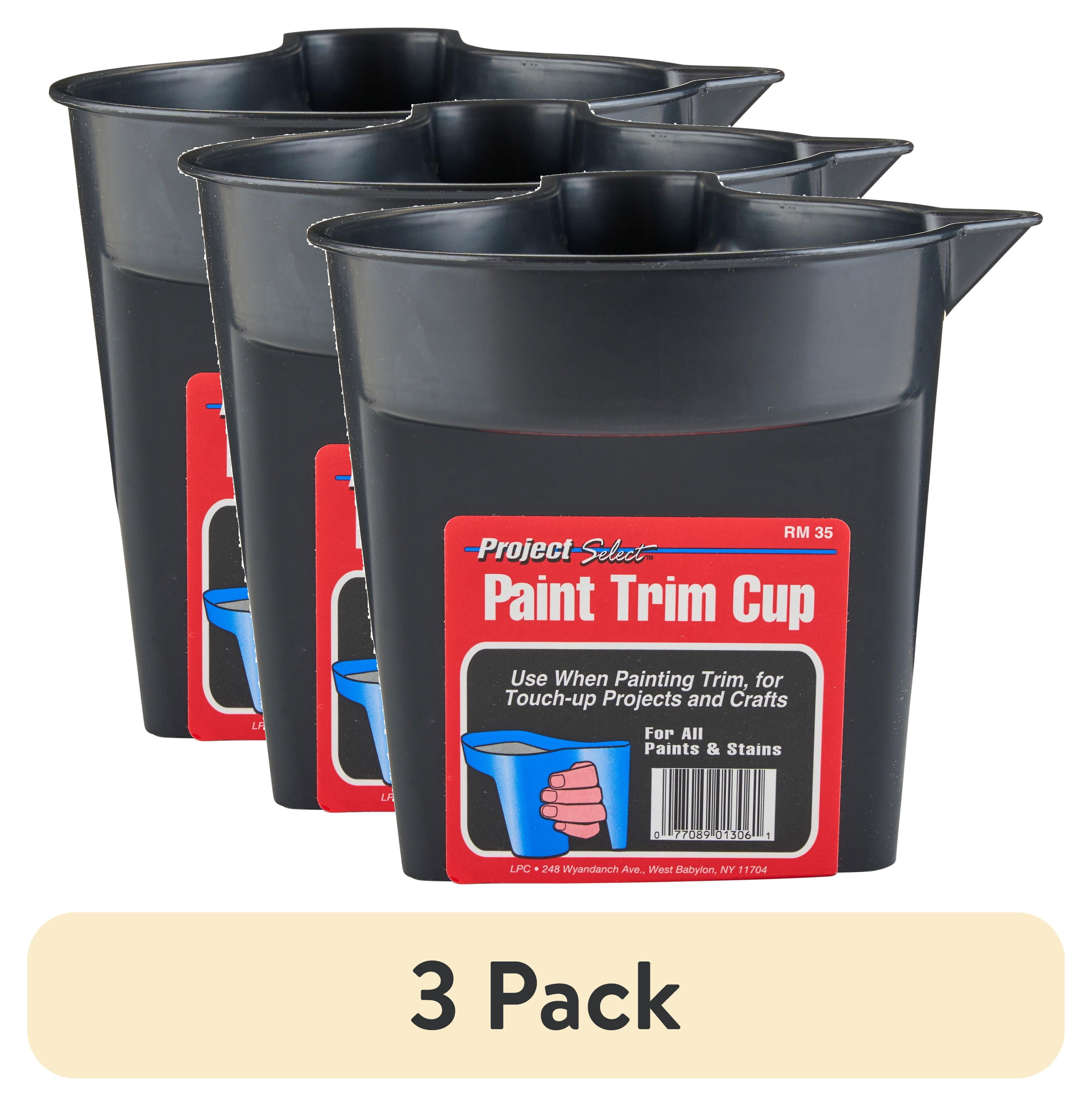 (3 pack) Paint Cup by Linzer; Holds 16 oz. of Paint or Stains - Walmart.com