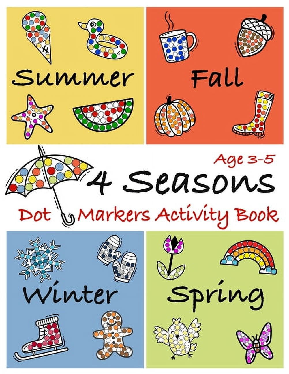 Paint Daubers Activity Book for Kids 4 Seasons Dot Markers Activity ...
