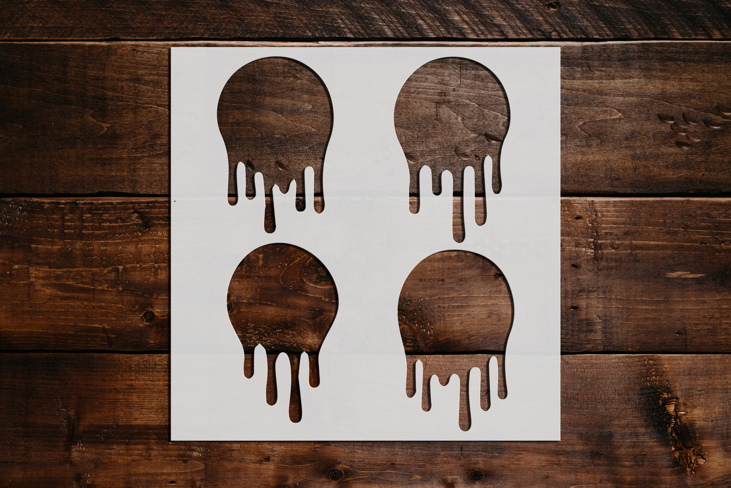 Paint Drips, Oozing Balls Stencil - Art and Wall Stencil (48"x48 ...