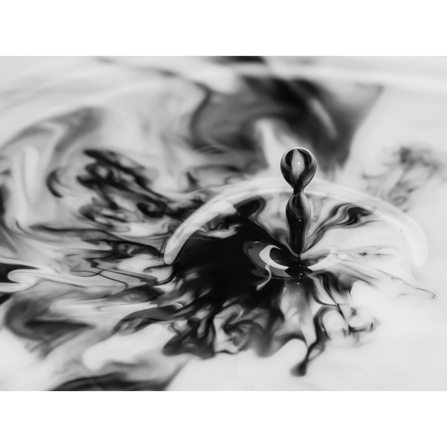 Paint Droplet Splash Large Wall Art Print - Walmart.com
