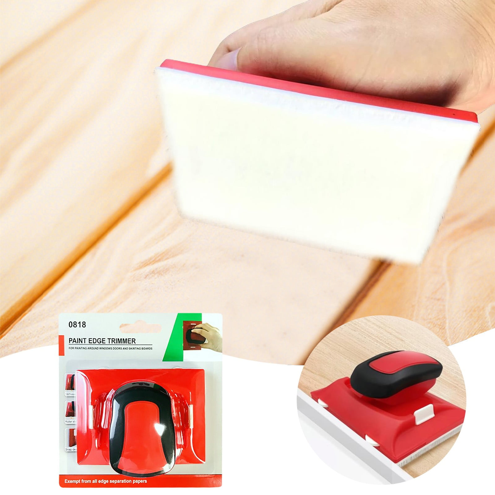 Paint Edge Tool Trimmer Plus Two Refill Pads Corners Floors Edgers ...