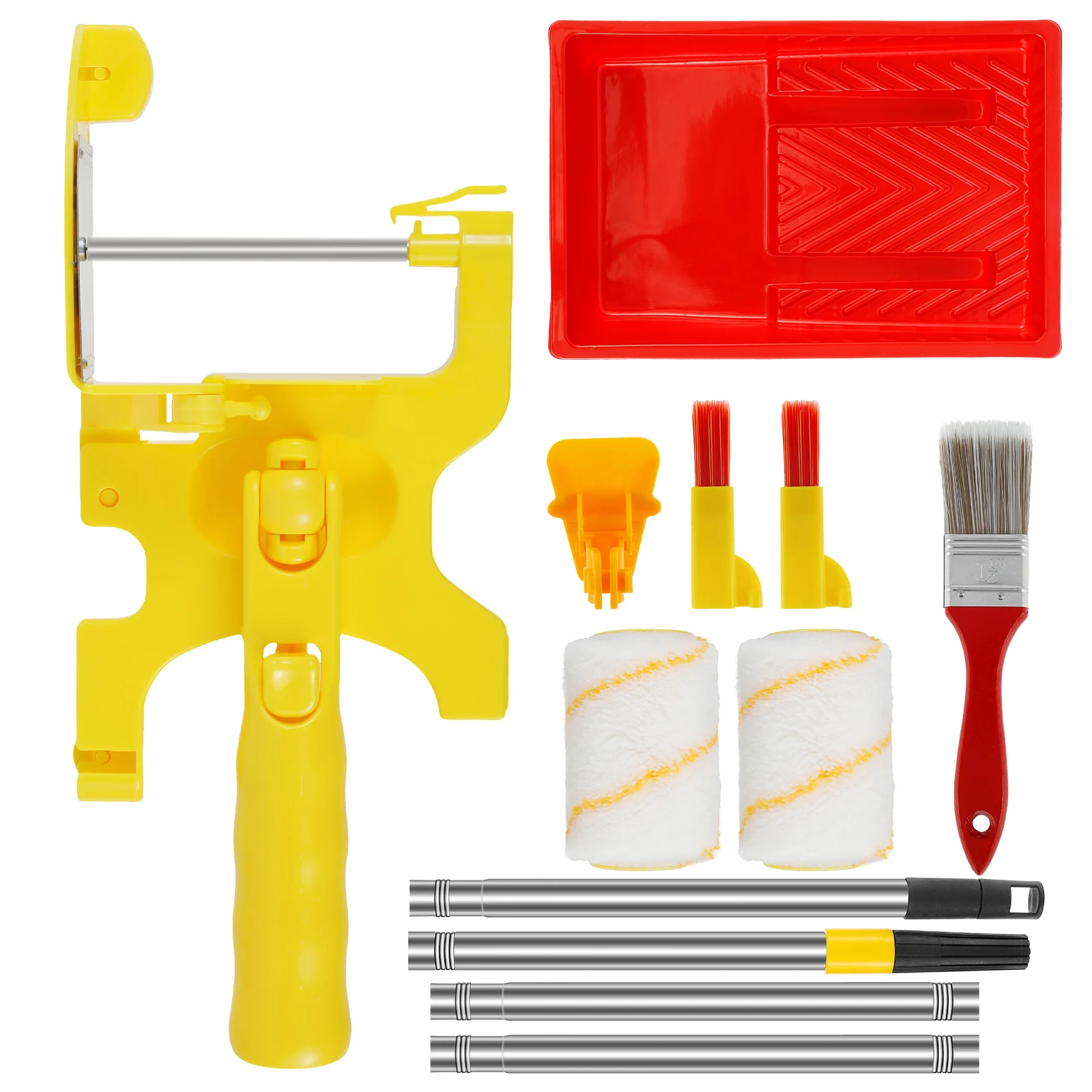 Paint Edger Brush and Plastic Roller Kit for Wall, Door, Window ...