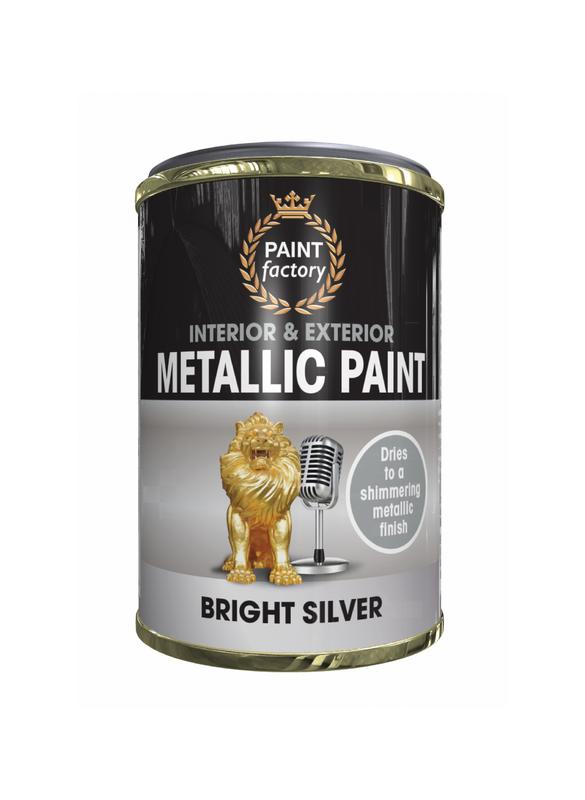 Paint Factory Metallic Silver Tin Paint 300ml - Walmart.com