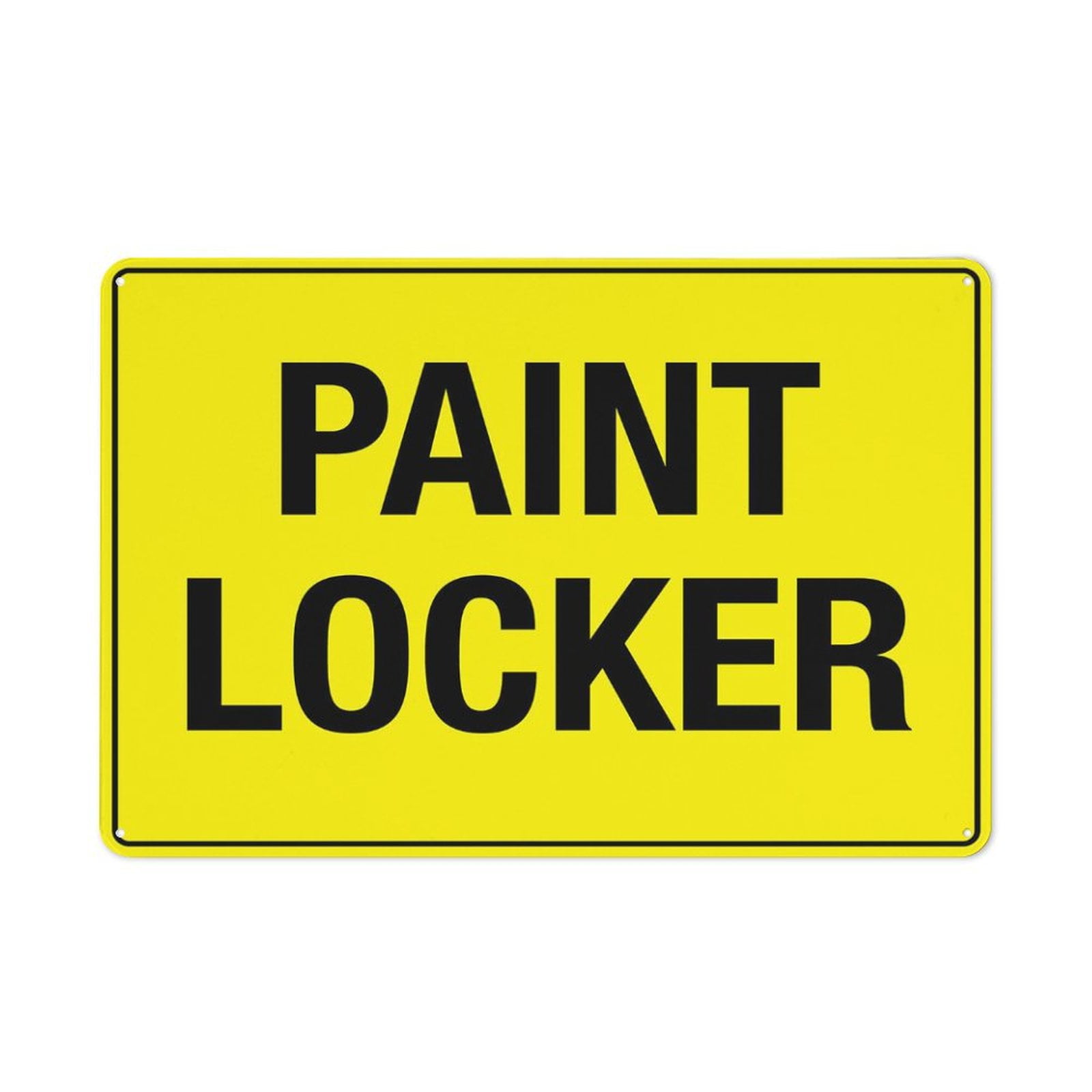 Paint Locker Sign 12X8 Inches Metal Aluminum Signs, Weather Resistant ...