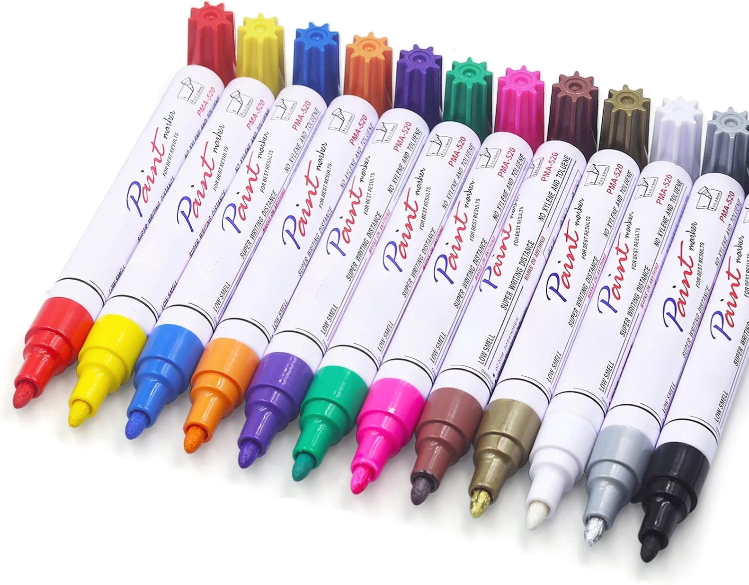Paint Marker Pens - Permanent Oil Based Paint Markers, Medium Tip ...
