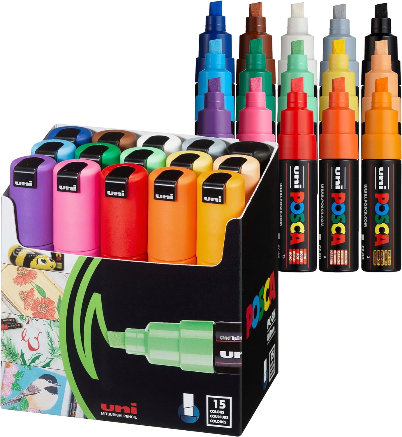 Paint Markers, 8K Broad Bold Chisel Tips, Acrylic Artist Recommended ...