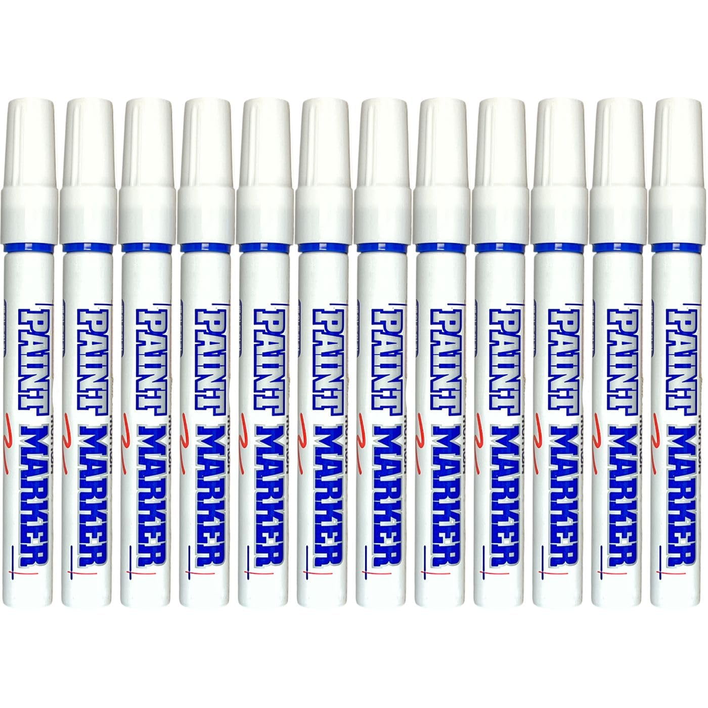 Paint Markers Oil-Based Pen Permanent Waterproof - 12-pack (Blue ...