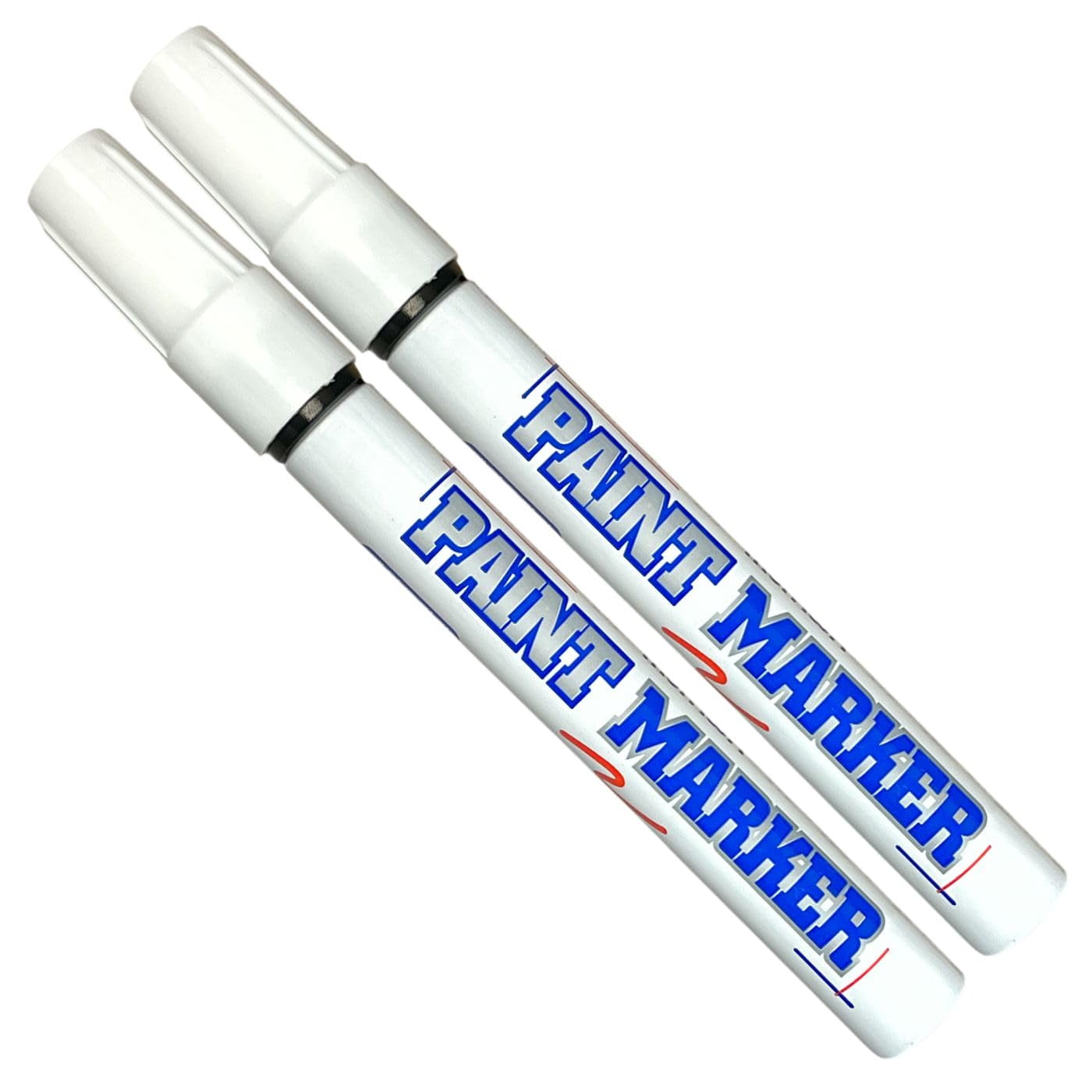 Paint Markers Oil-Based Pen Permanent Waterproof - 2-pack (Black ...