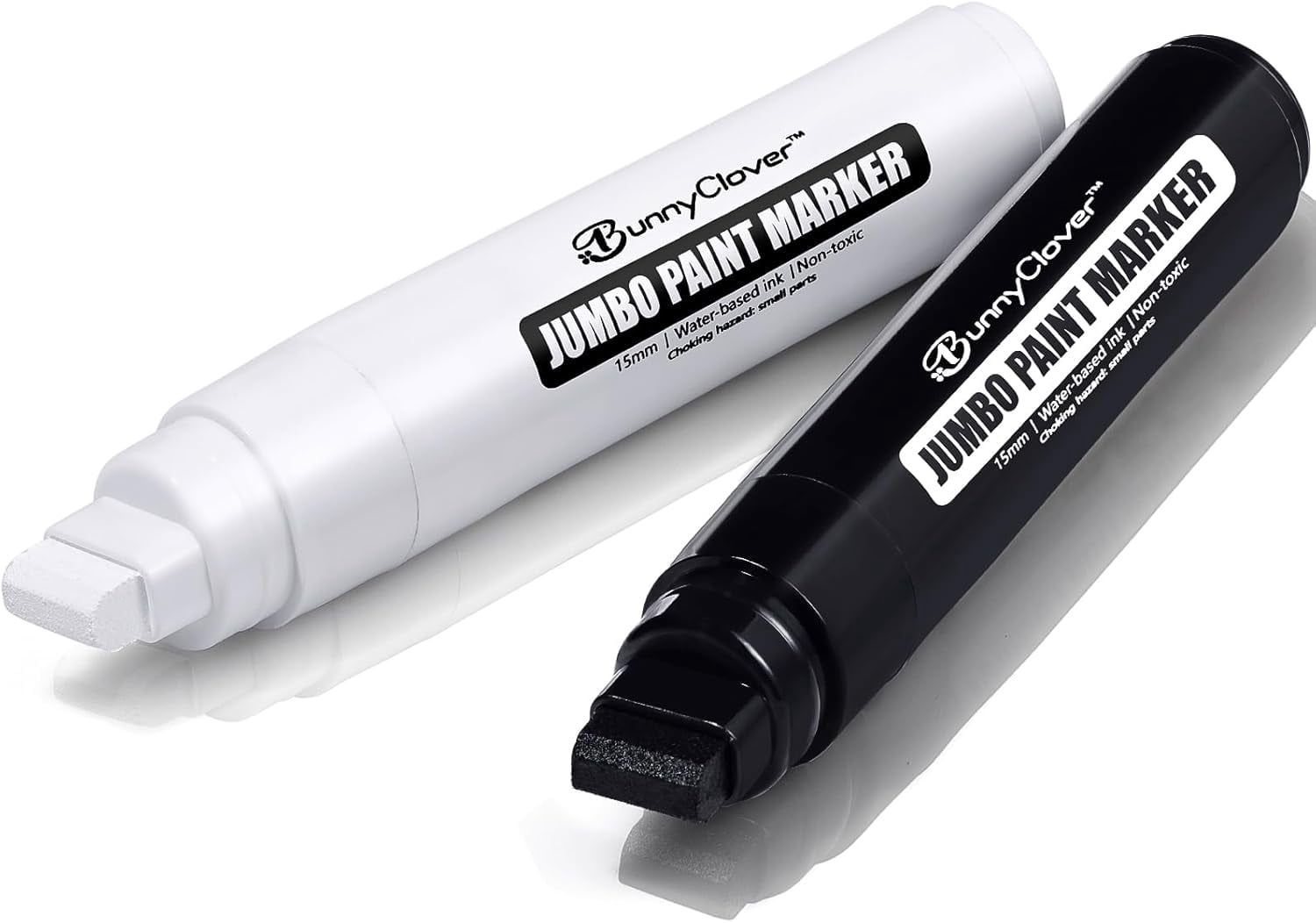Paint Markers Pens, 2 Pack of Black and White, Premium Permanent ...