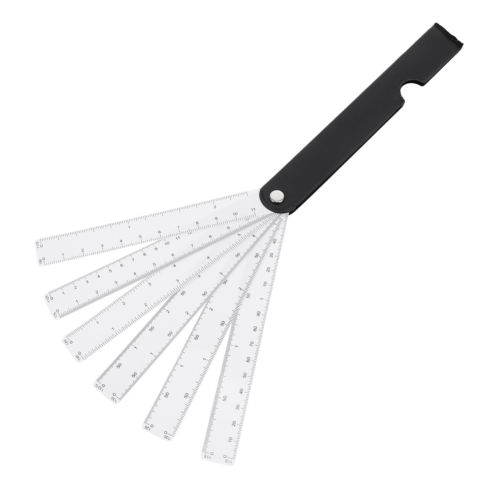 Paint Measuring Scale Convenient Ruler Multi-scale Ruler Foldable Ruler ...