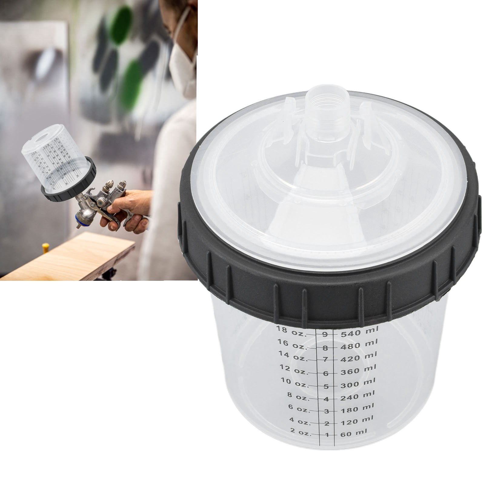 Paint Mixing Cups With Lids, Reduce Waste Pollution, Ideal For Spray ...
