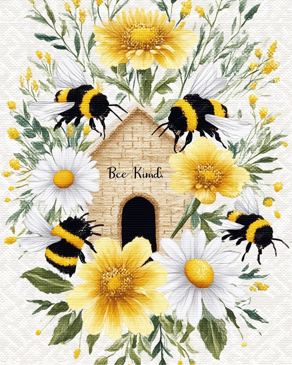 Paint by Numbers for Adults Kids Beginner Bees Whispering and Fragrance ...