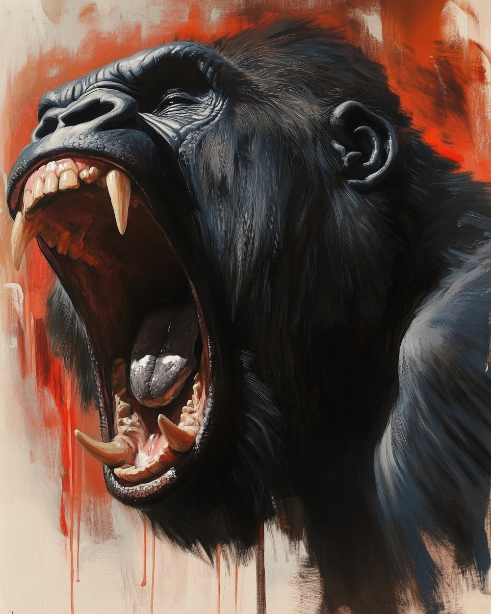 Paint by Numbers for Adults Kids Beginner Crimson Roar DIY Acrylic ...