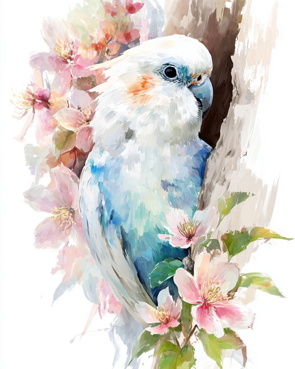 Paint by Numbers for Adults Kids Beginner Pink Feather Whisper DIY ...