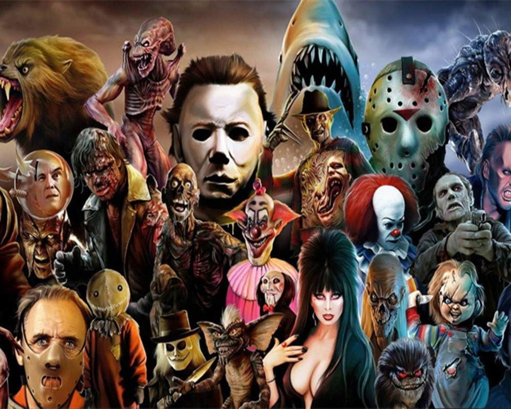 Paint by Numbers for Adults and Kids Characters from Horror Movies ...