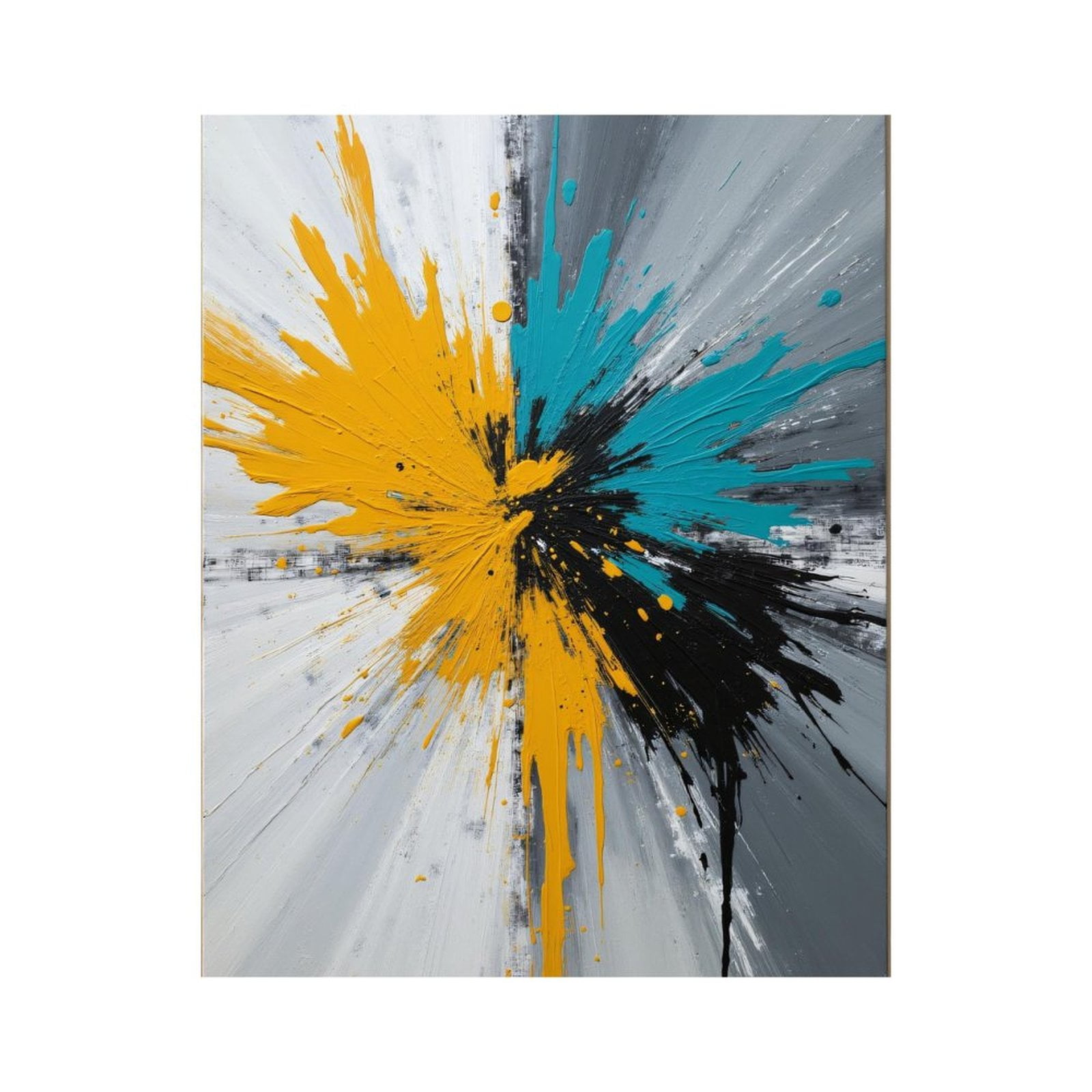 Paint by Numbers Kit for Adults, Abstract Colorful Paint Splash Paint ...