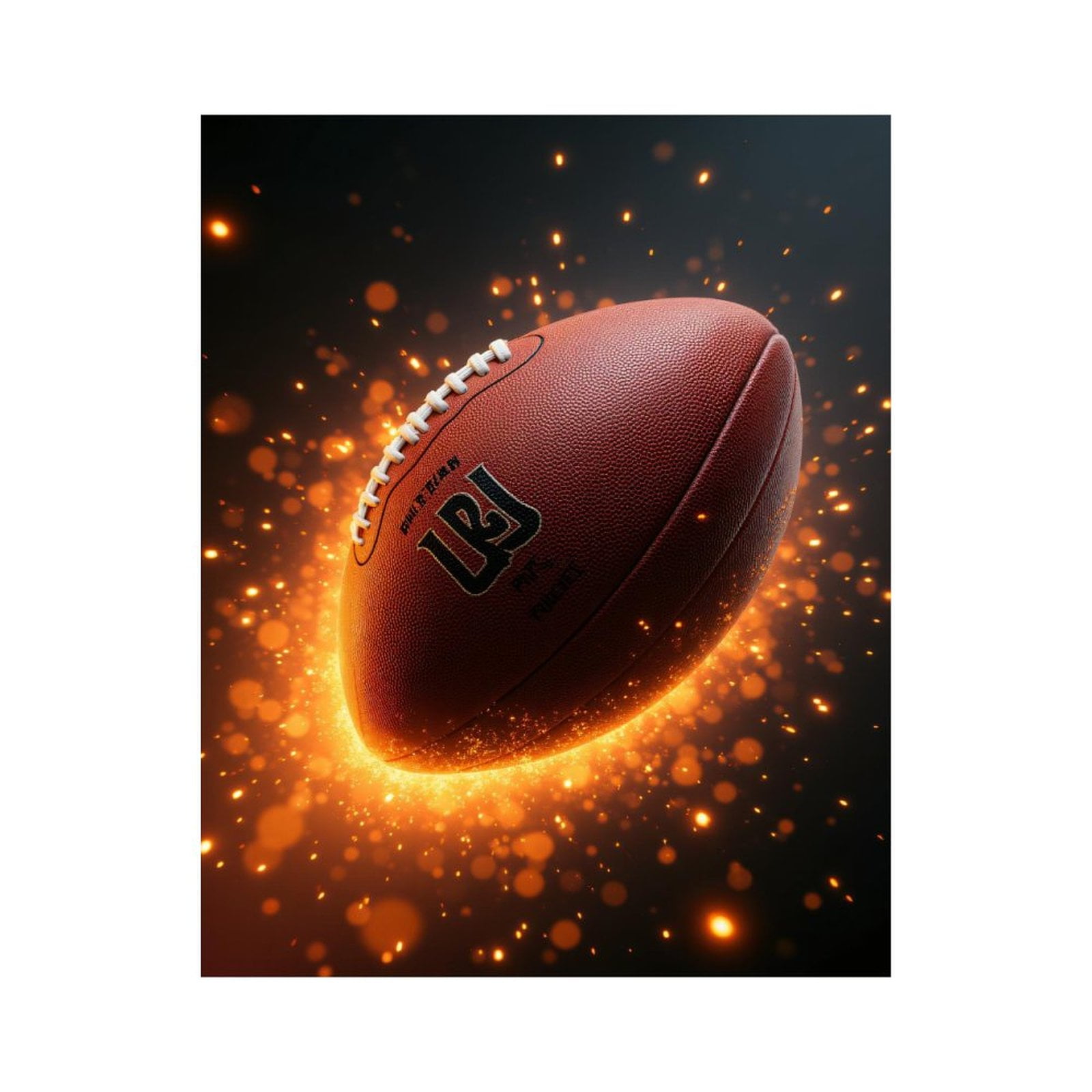 Paint by Numbers Kit for Adults, American Football Glowing Sparks Paint ...