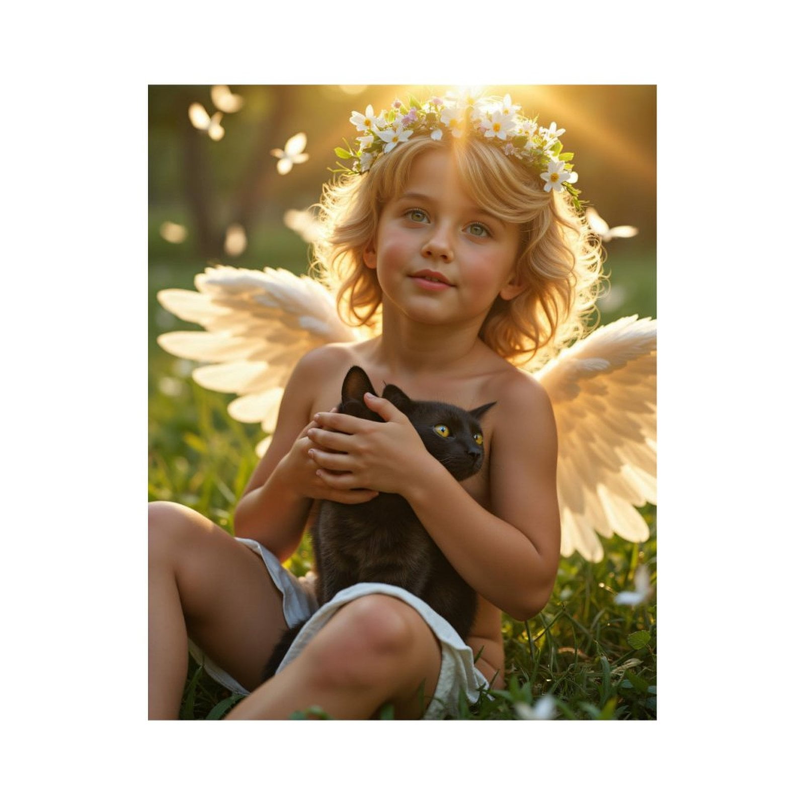 Paint by Numbers Kit for Adults, Angel With Flower Crown Paint by ...