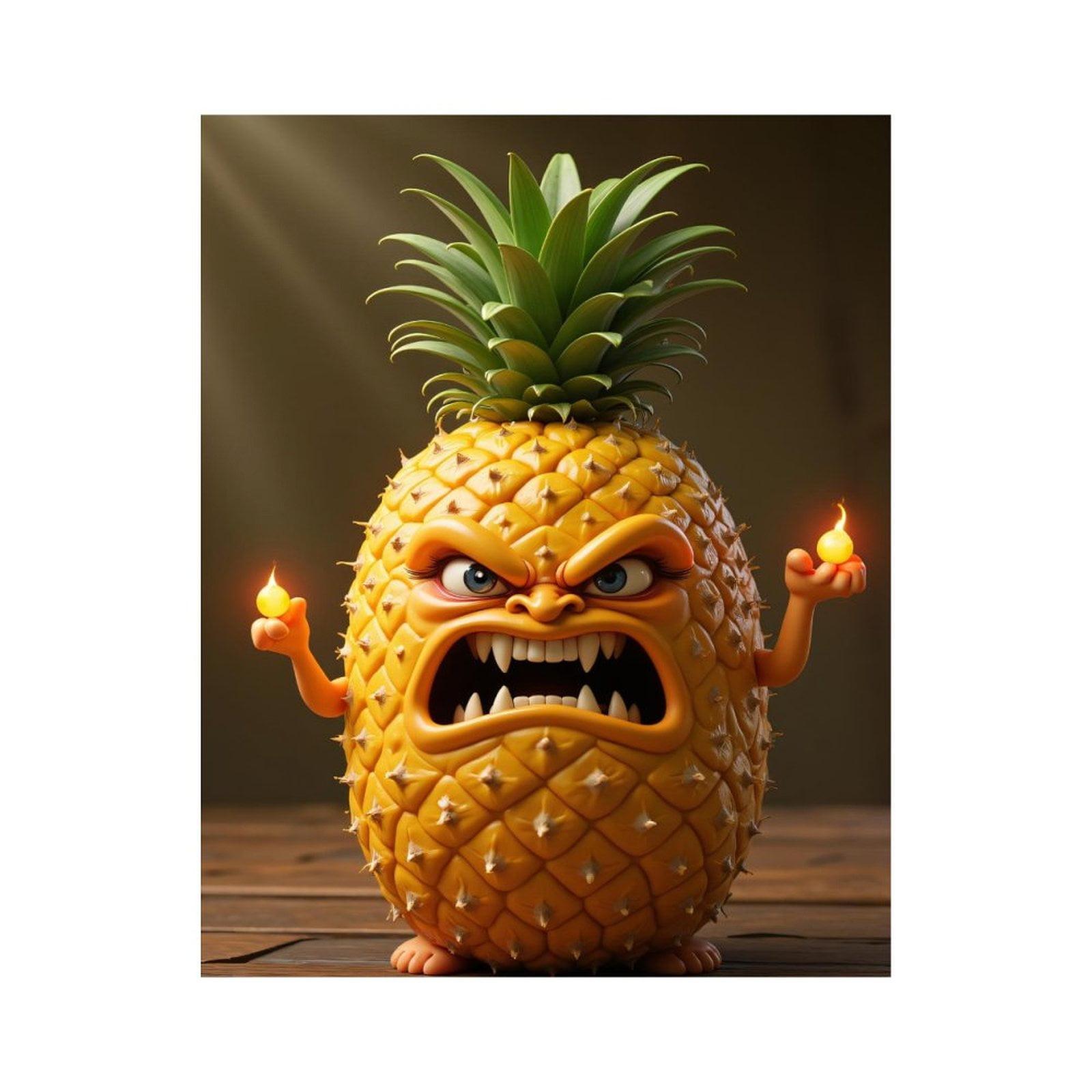 Paint by Numbers Kit for Adults, Angry Pineapple Character Paint by ...