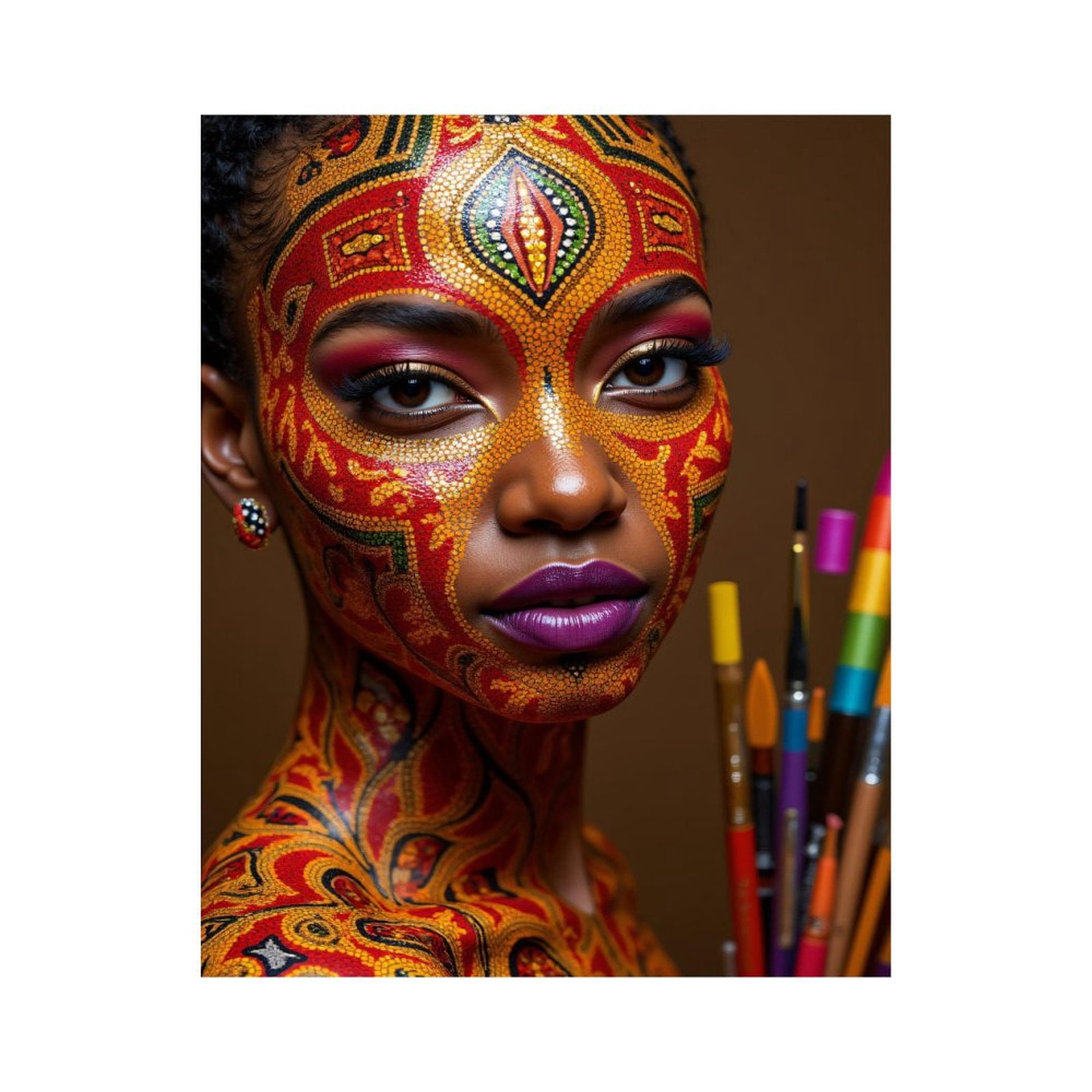 Paint by Numbers Kit for Adults, Artistic Face Paint Expression Paint ...
