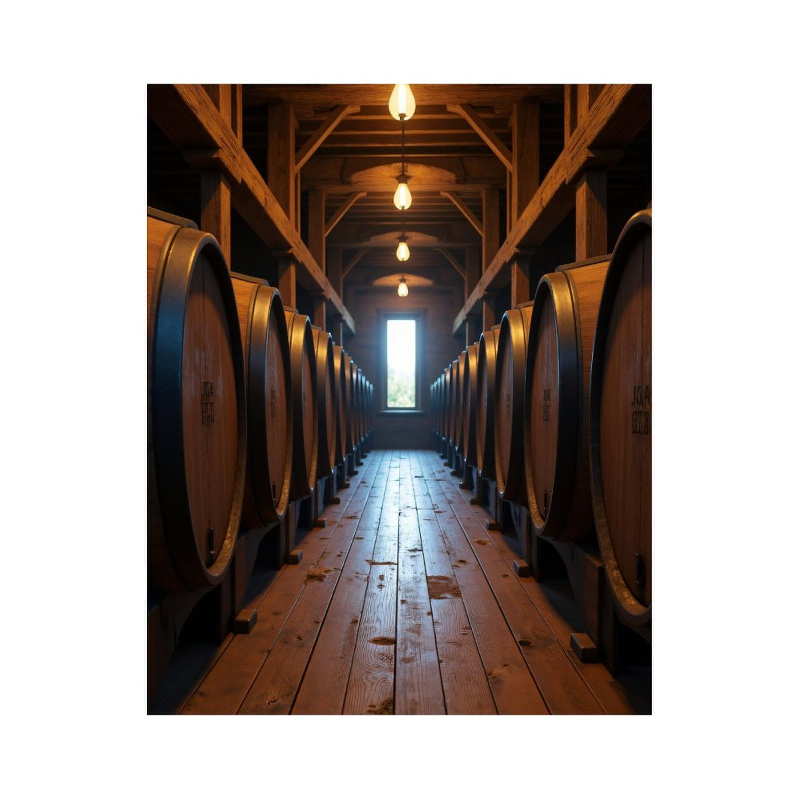 Paint by Numbers Kit for Adults, Barrel Cellar Wooden Barrels Rustic ...