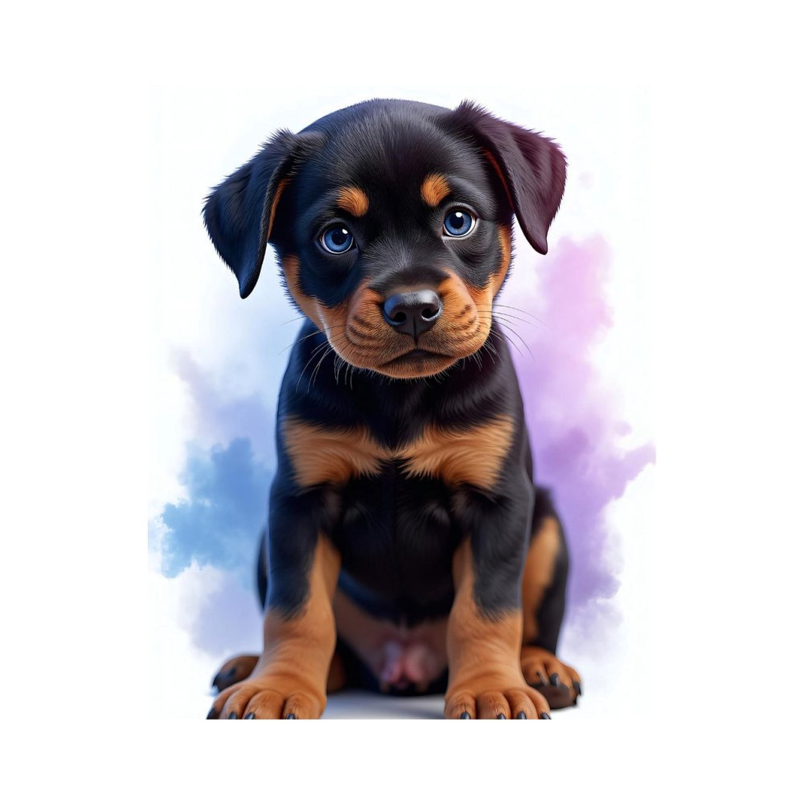 Paint By Numbers Kit for Adults Beginner - Adorable Rottweiler Puppy ...