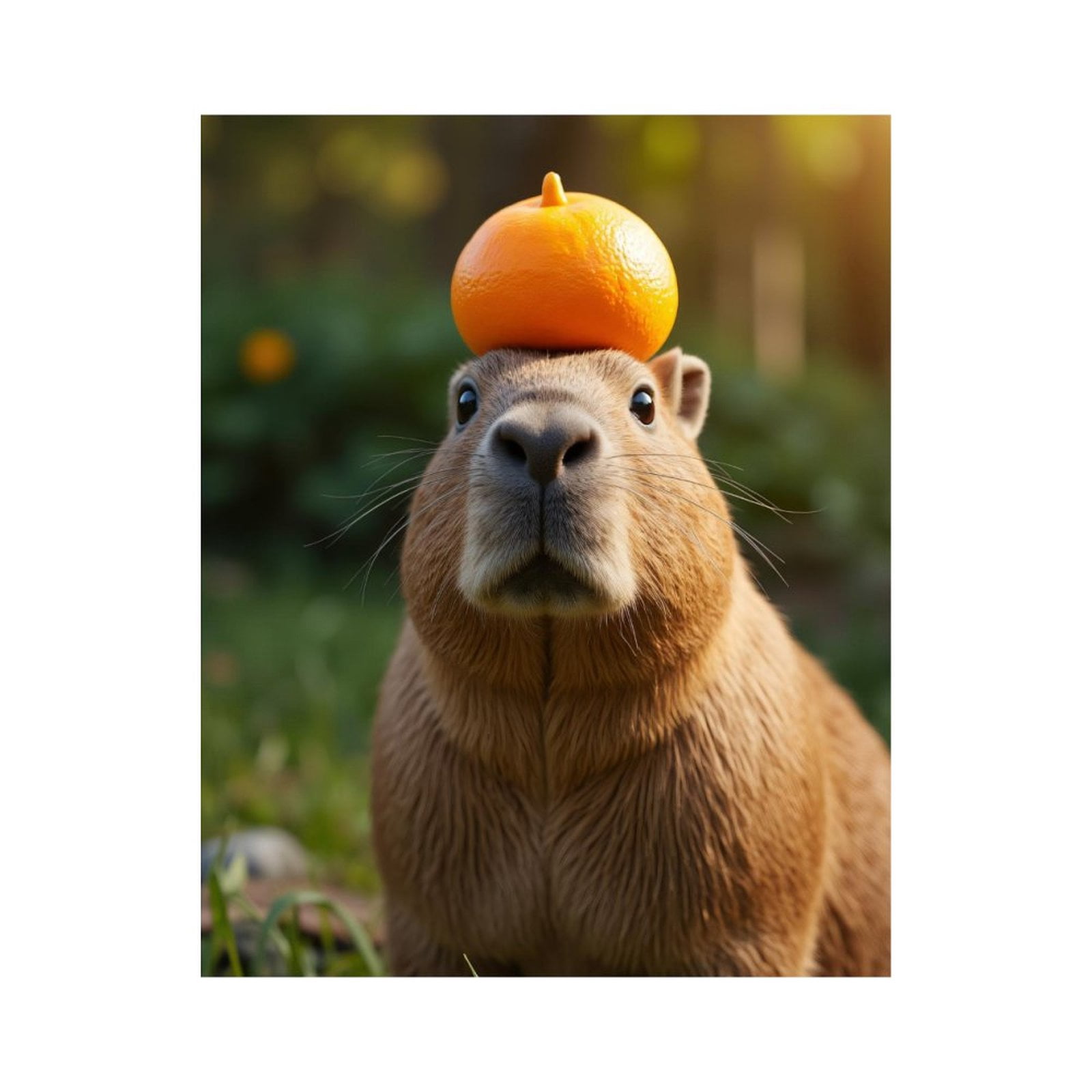Paint By Numbers Kit for Adults Beginner - Capybara Orange Balance DIY ...