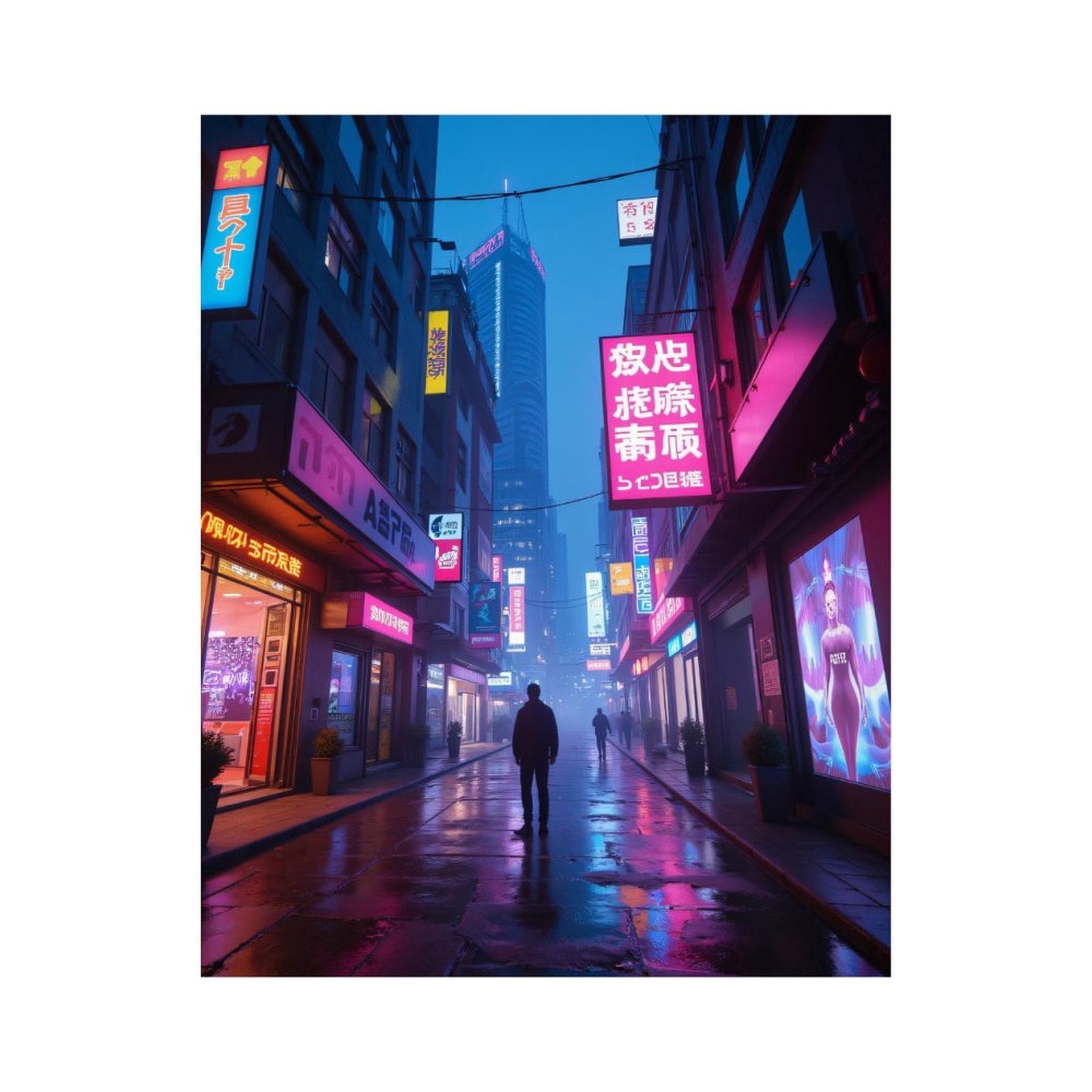 Paint By Numbers Kit for Adults Beginner - City Street Neon Night ...