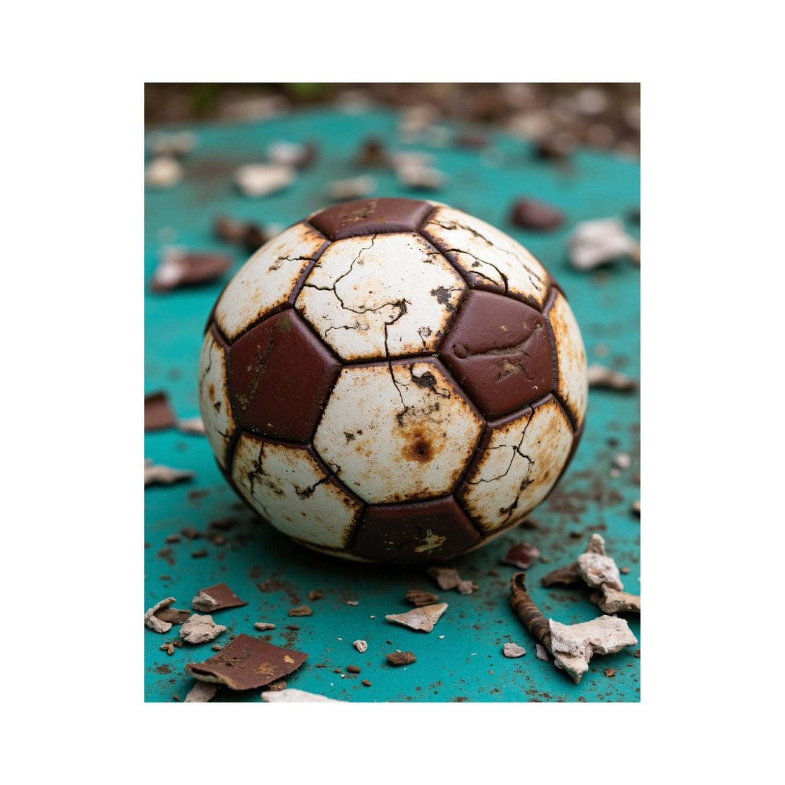 Paint By Numbers Kit for Adults Beginner - DIY Aged Soccer Ball Vintage ...