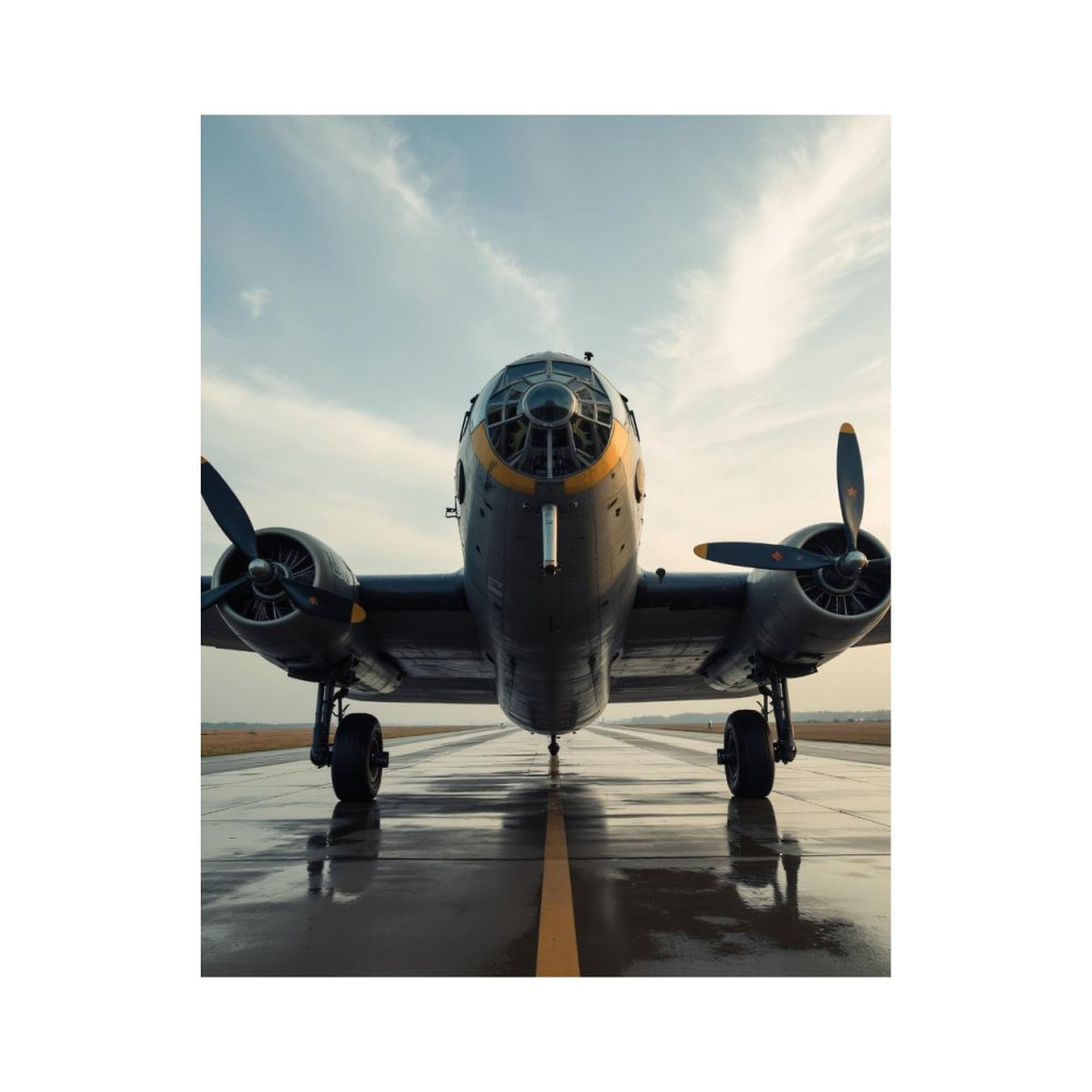 Paint By Numbers Kit for Adults Beginner - DIY Aircraft Runway Sunset ...