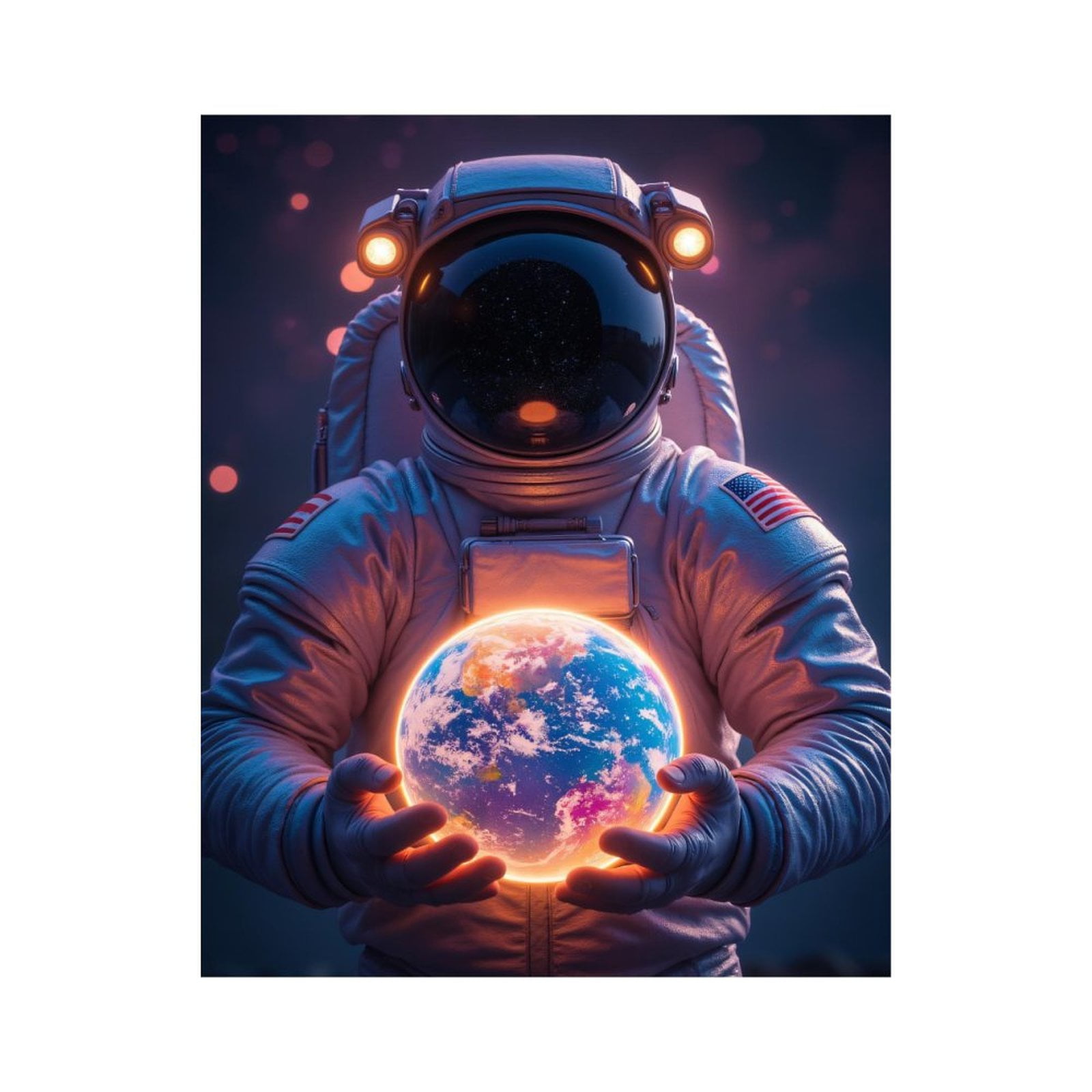 Paint By Numbers Kit for Adults Beginner - DIY Astronaut Holding ...
