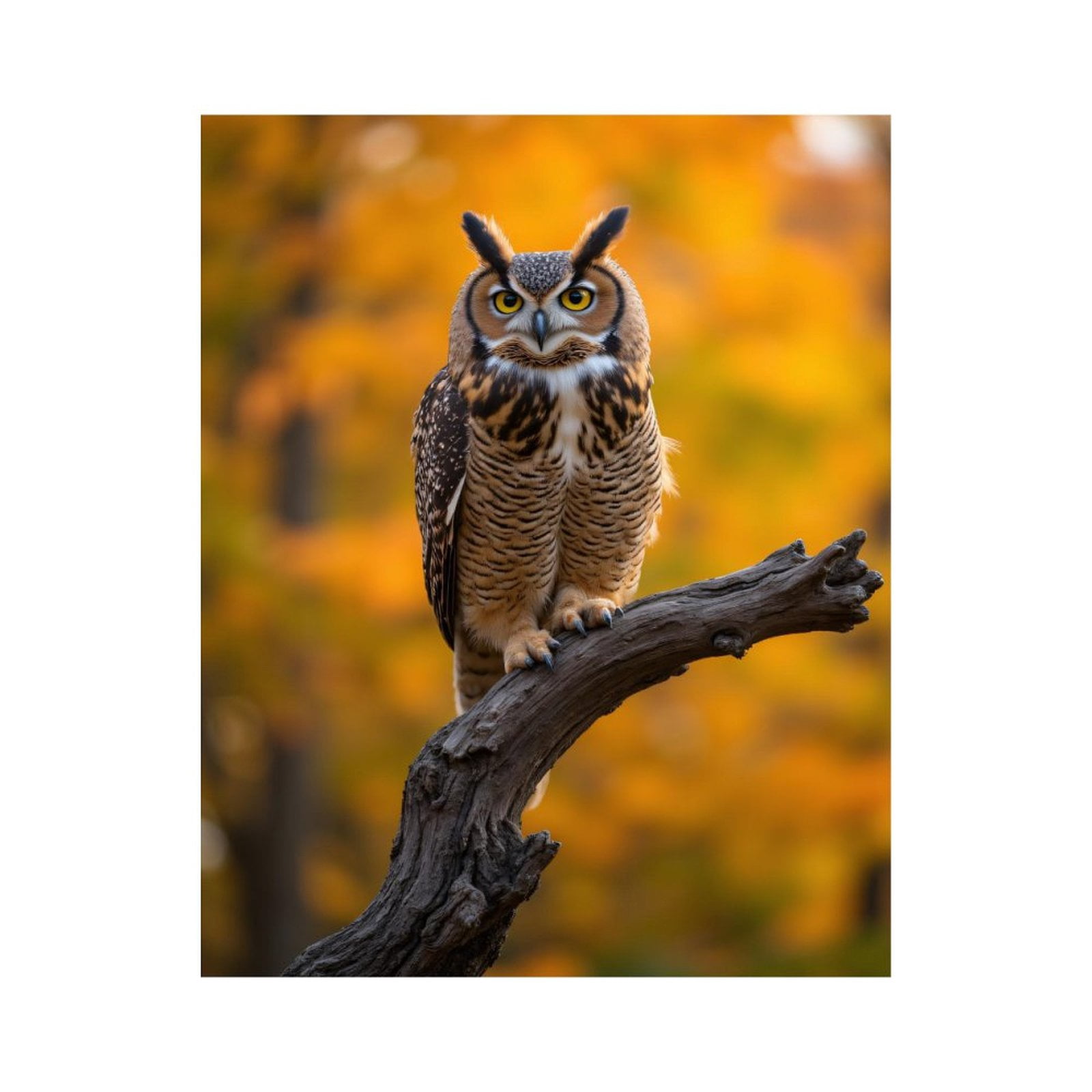 Paint By Numbers Kit for Adults Beginner - DIY Autumn Owl Perched ...