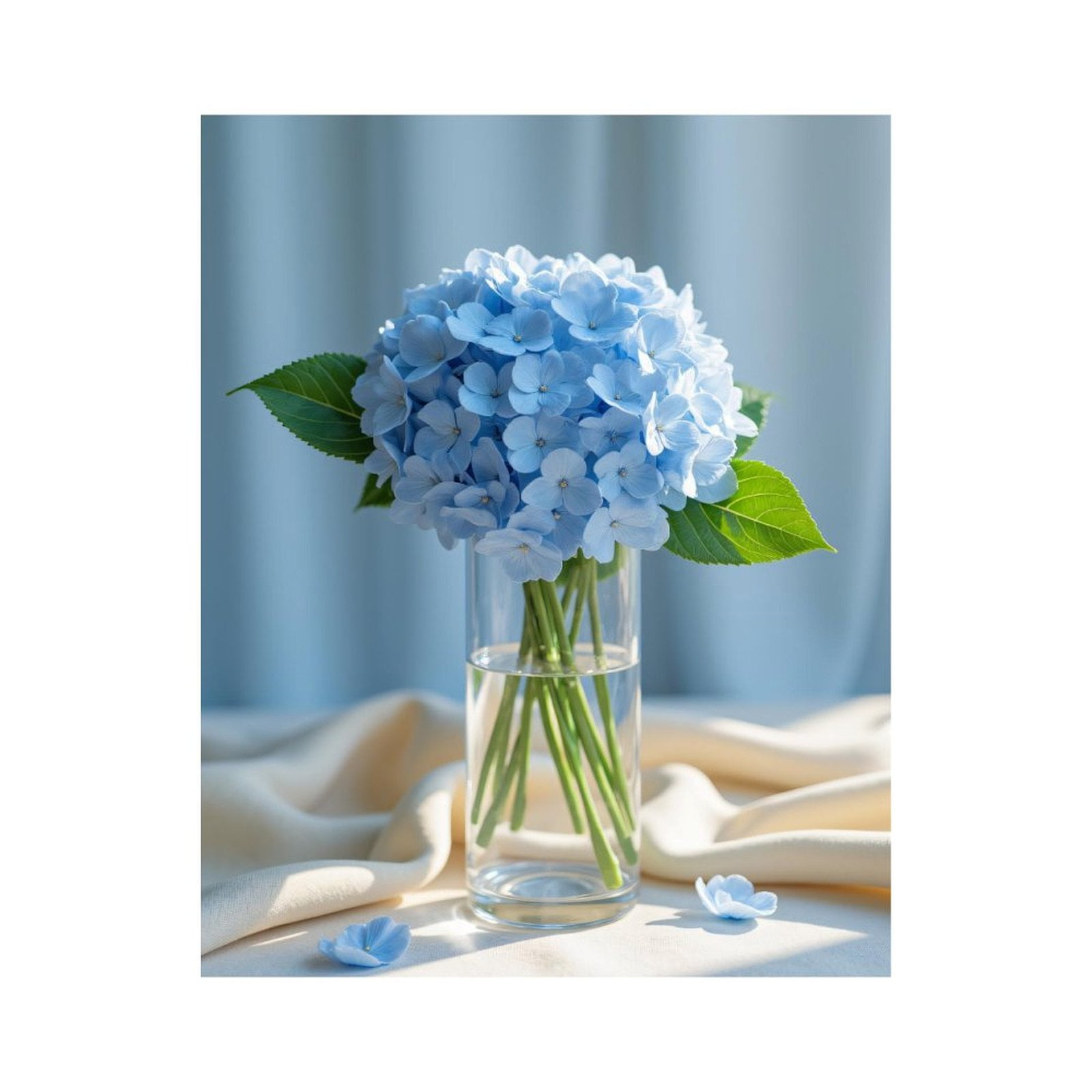 Paint By Numbers Kit for Adults Beginner - DIY Blue Hydrangea Vase ...