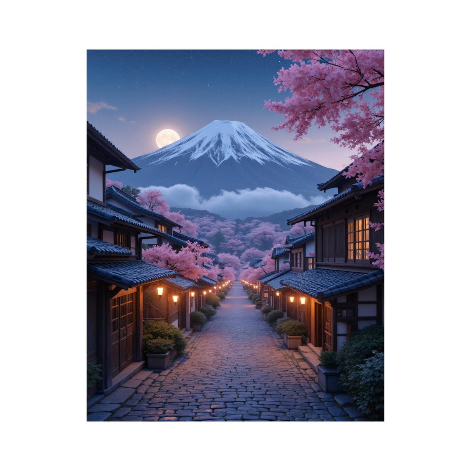 Paint By Numbers Kit for Adults Beginner - DIY Cherry Blossom Street ...