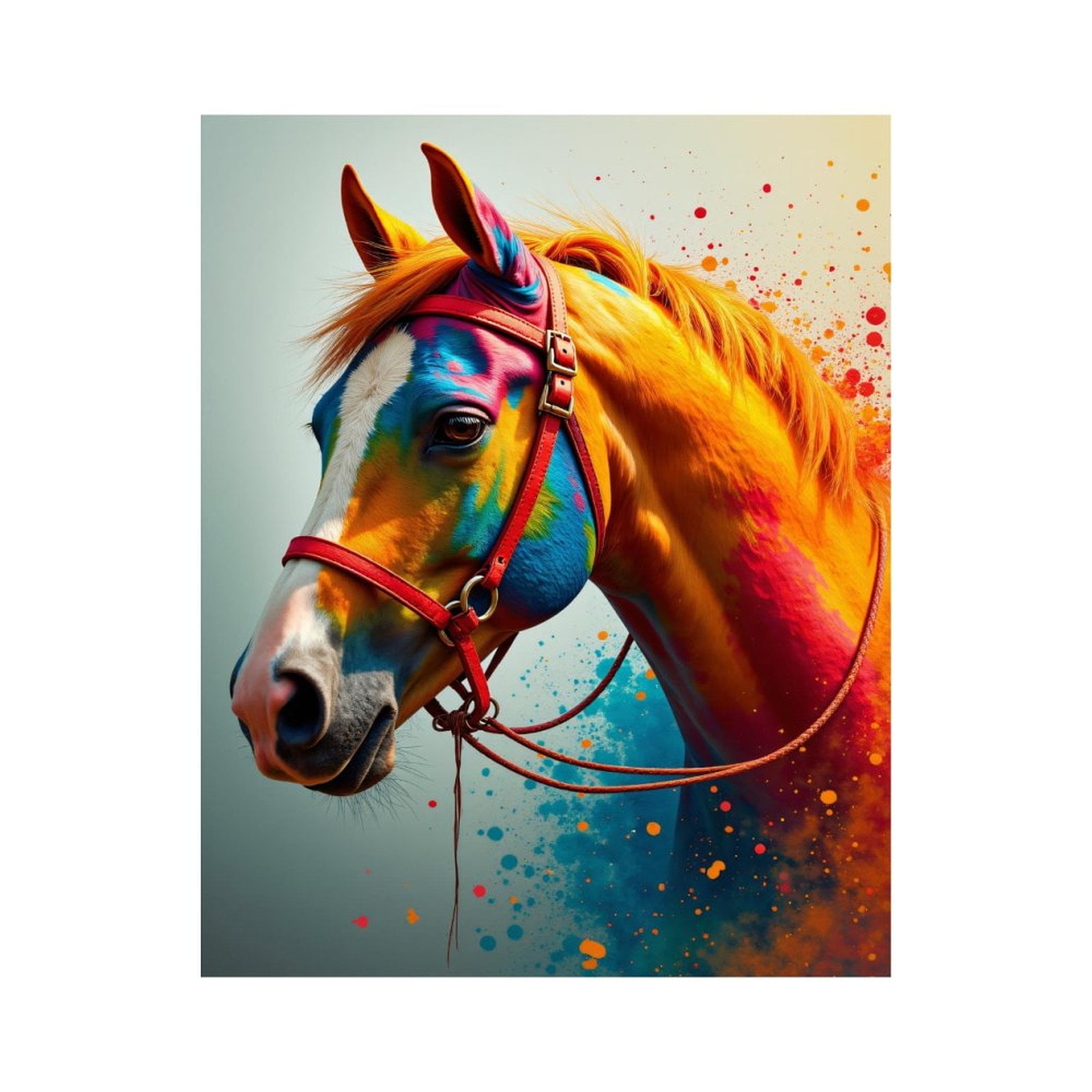 Paint By Numbers Kit for Adults Beginner - DIY Colorful Horse Art ...