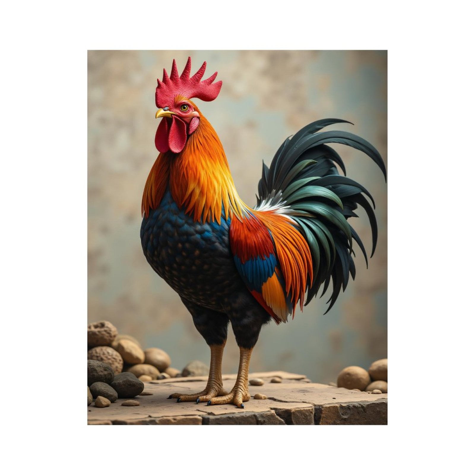 Paint By Numbers Kit for Adults Beginner - DIY Colorful Rooster With ...