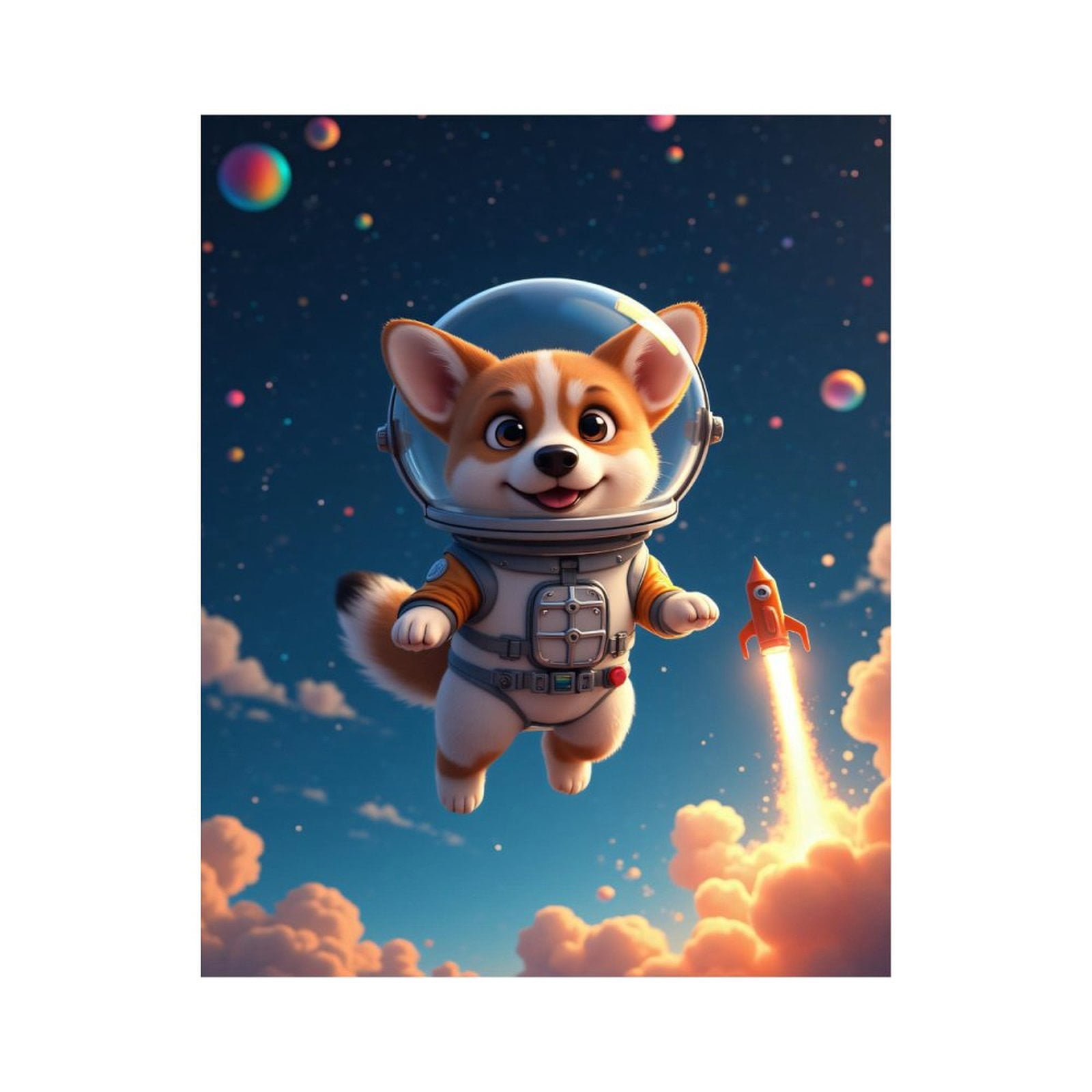 Paint By Numbers Kit for Adults Beginner - DIY Corgi Astronaut In Space ...