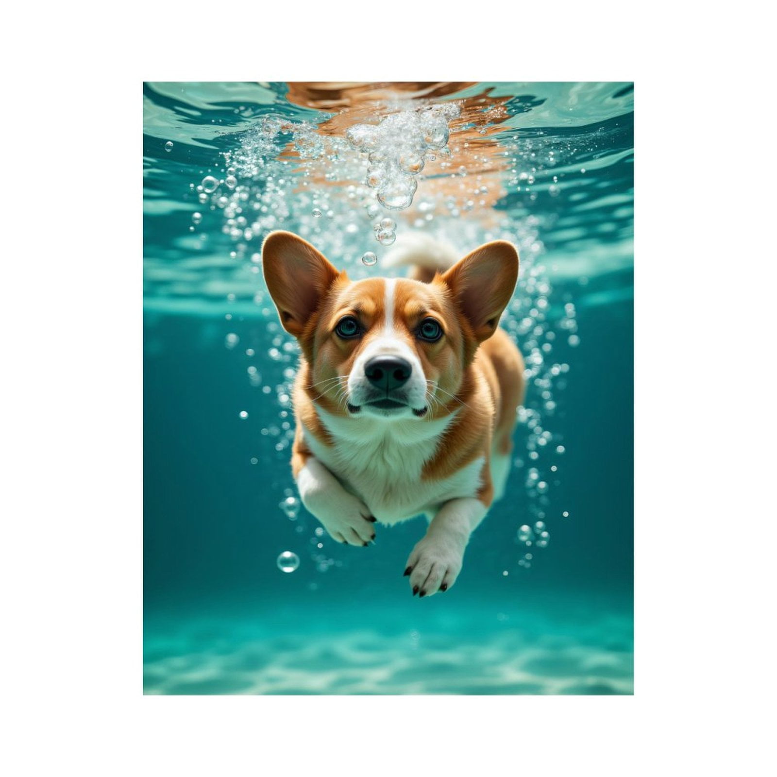 Paint By Numbers Kit for Adults Beginner - DIY Corgi Swimming ...