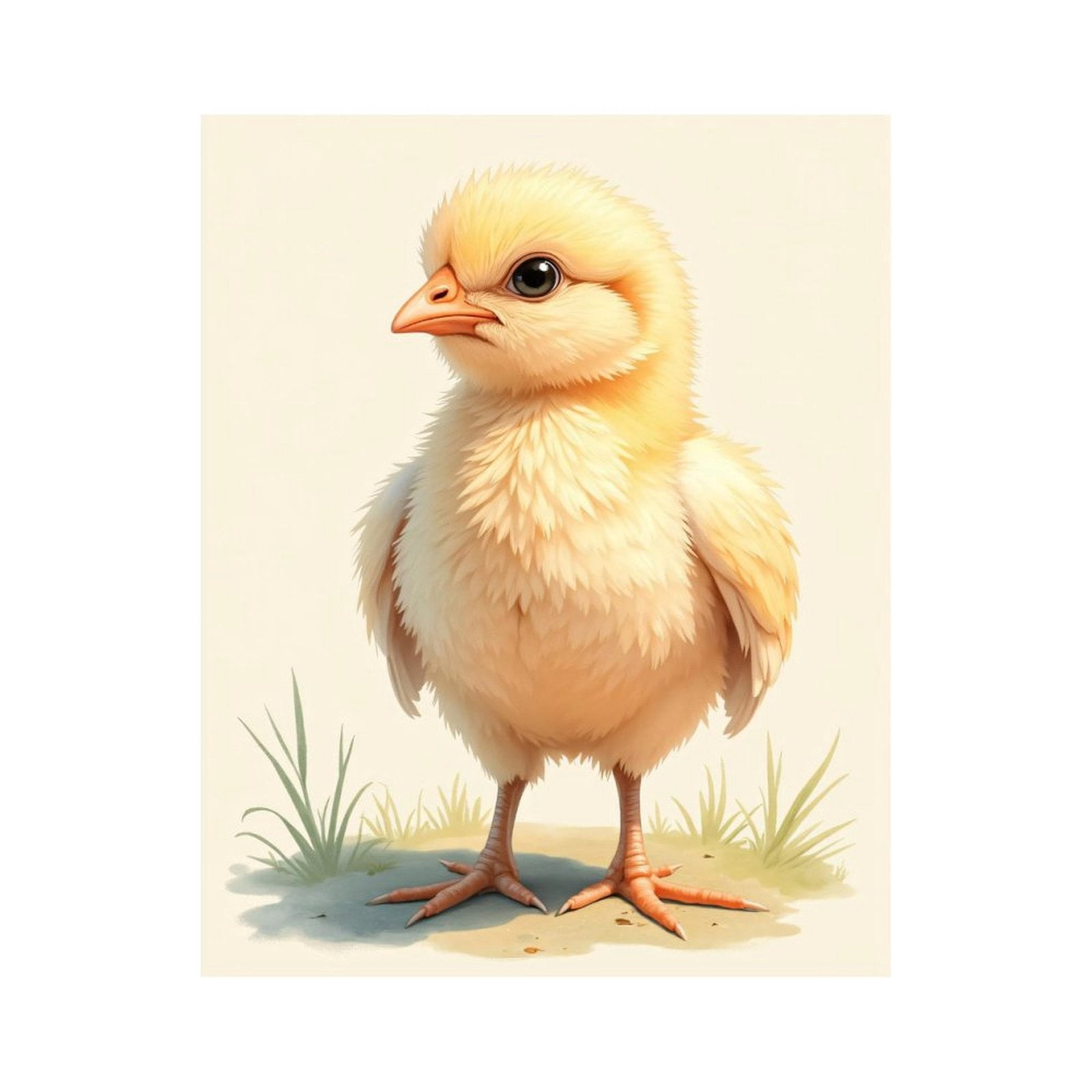 Paint By Numbers Kit for Adults Beginner - DIY Cute Chick Illustration ...