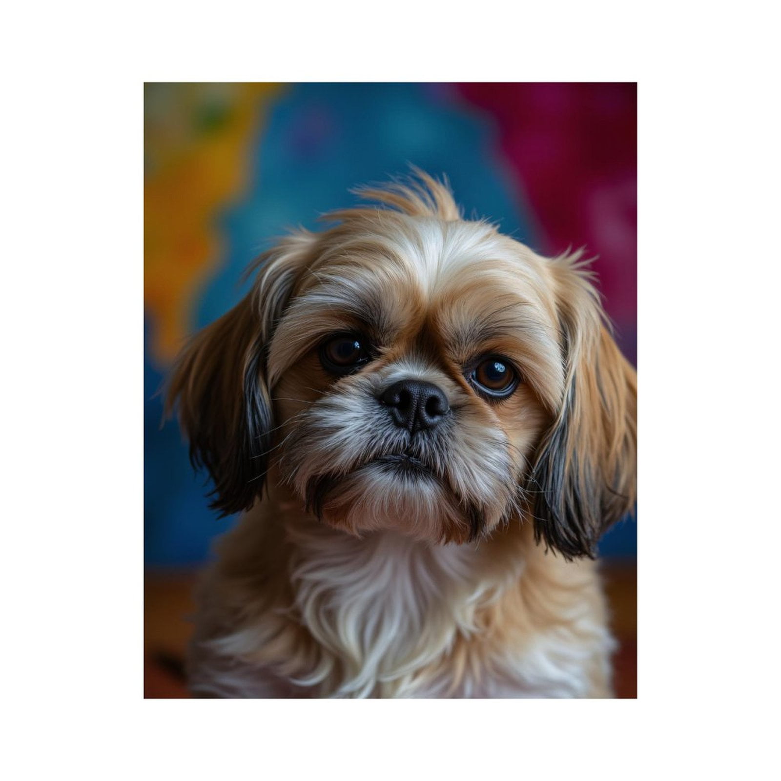 Paint By Numbers Kit for Adults Beginner - DIY Cute Shih Tzu Colorful ...