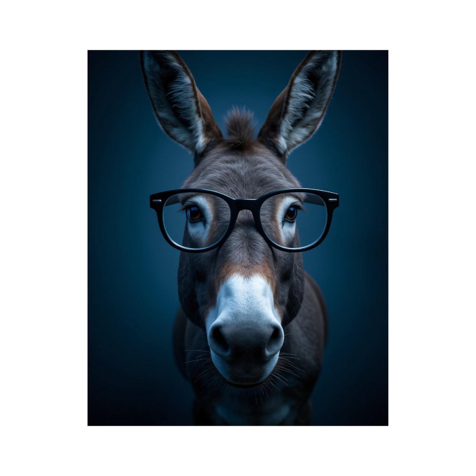 Paint By Numbers Kit for Adults Beginner - DIY Donkey With Glasses ...