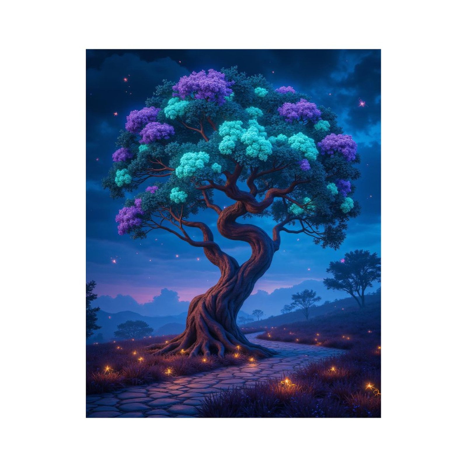 Paint By Numbers Kit for Adults Beginner - DIY Dreamy Enchanted Tree ...