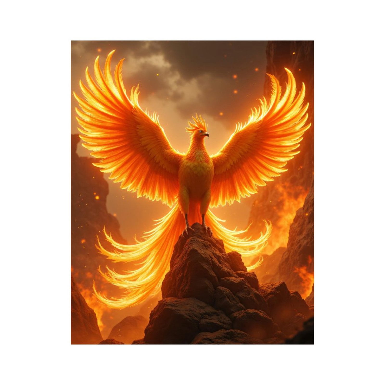 Paint By Numbers Kit for Adults Beginner - DIY Flaming Bird Majestic ...