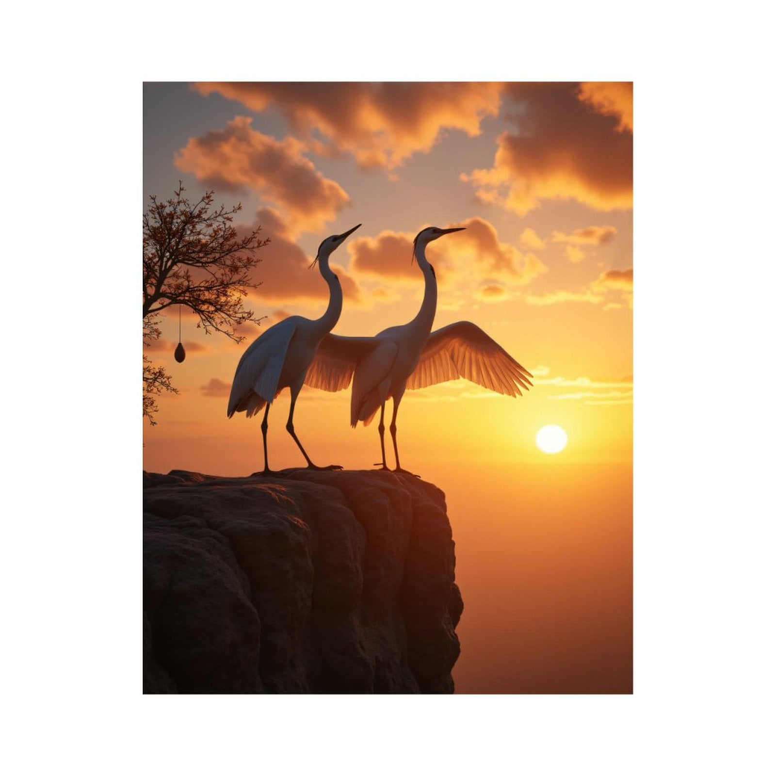 Paint By Numbers Kit for Adults Beginner - DIY Frameless Birds Sunrise ...