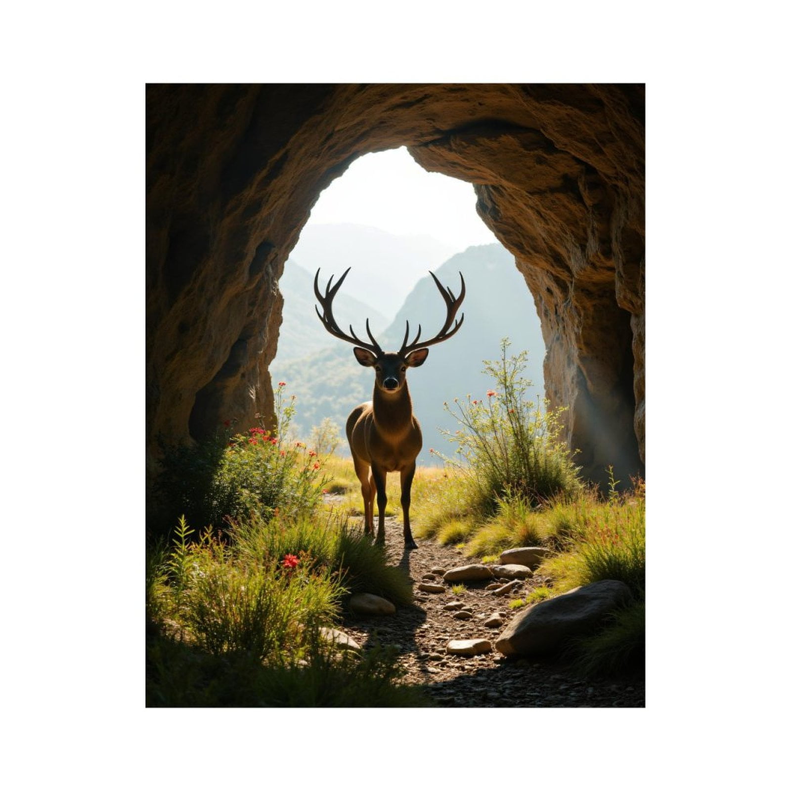 Paint By Numbers Kit for Adults Beginner - DIY Frameless Cave Antlered ...