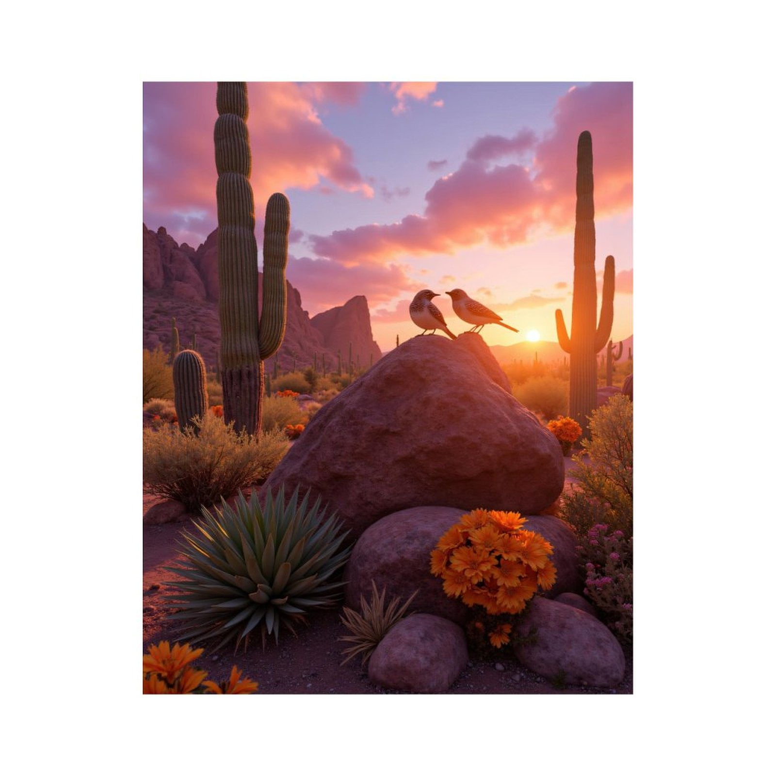 Paint By Numbers Kit for Adults Beginner - DIY Frameless Desert Sunset ...