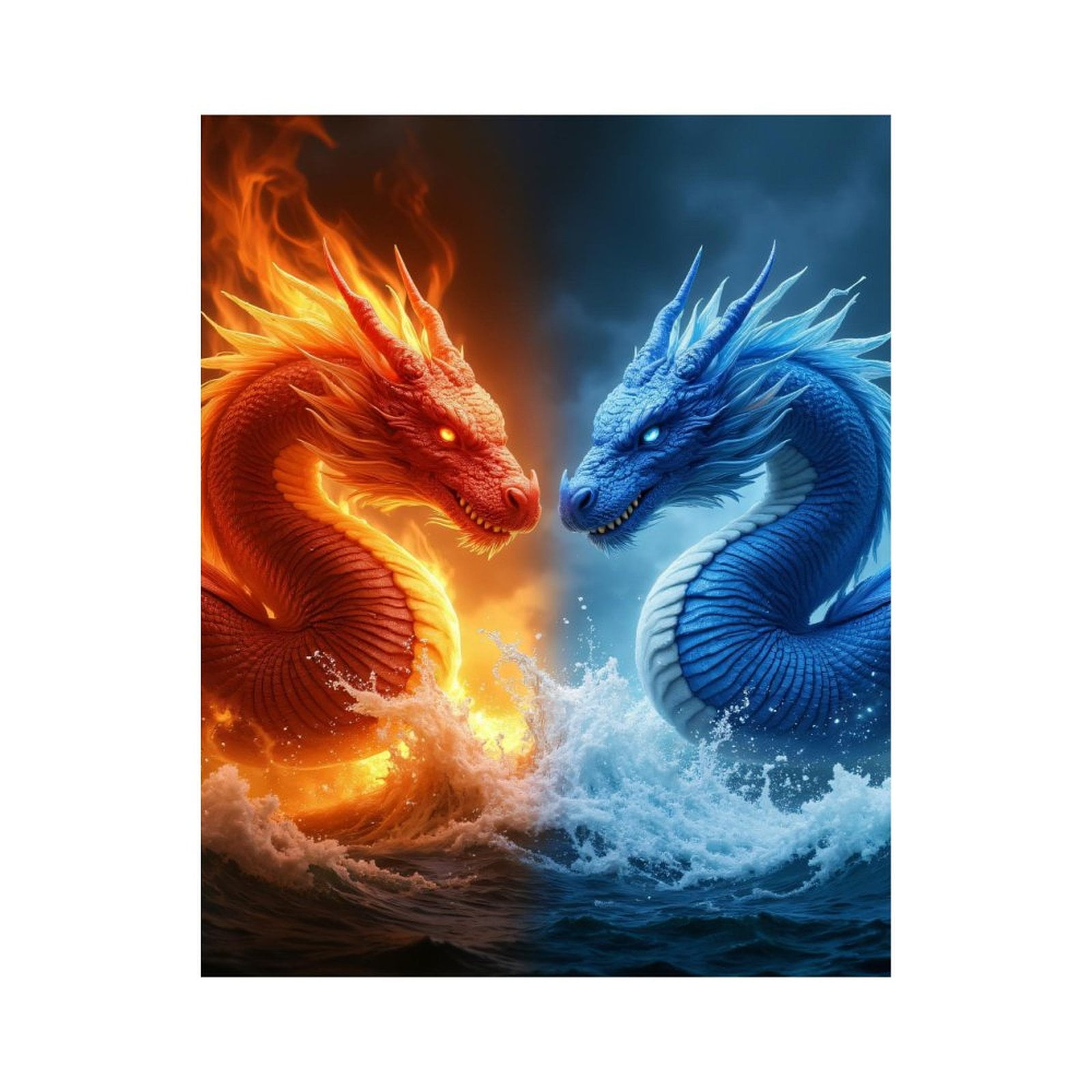 Paint By Numbers Kit for Adults Beginner - DIY Frameless Elemental ...