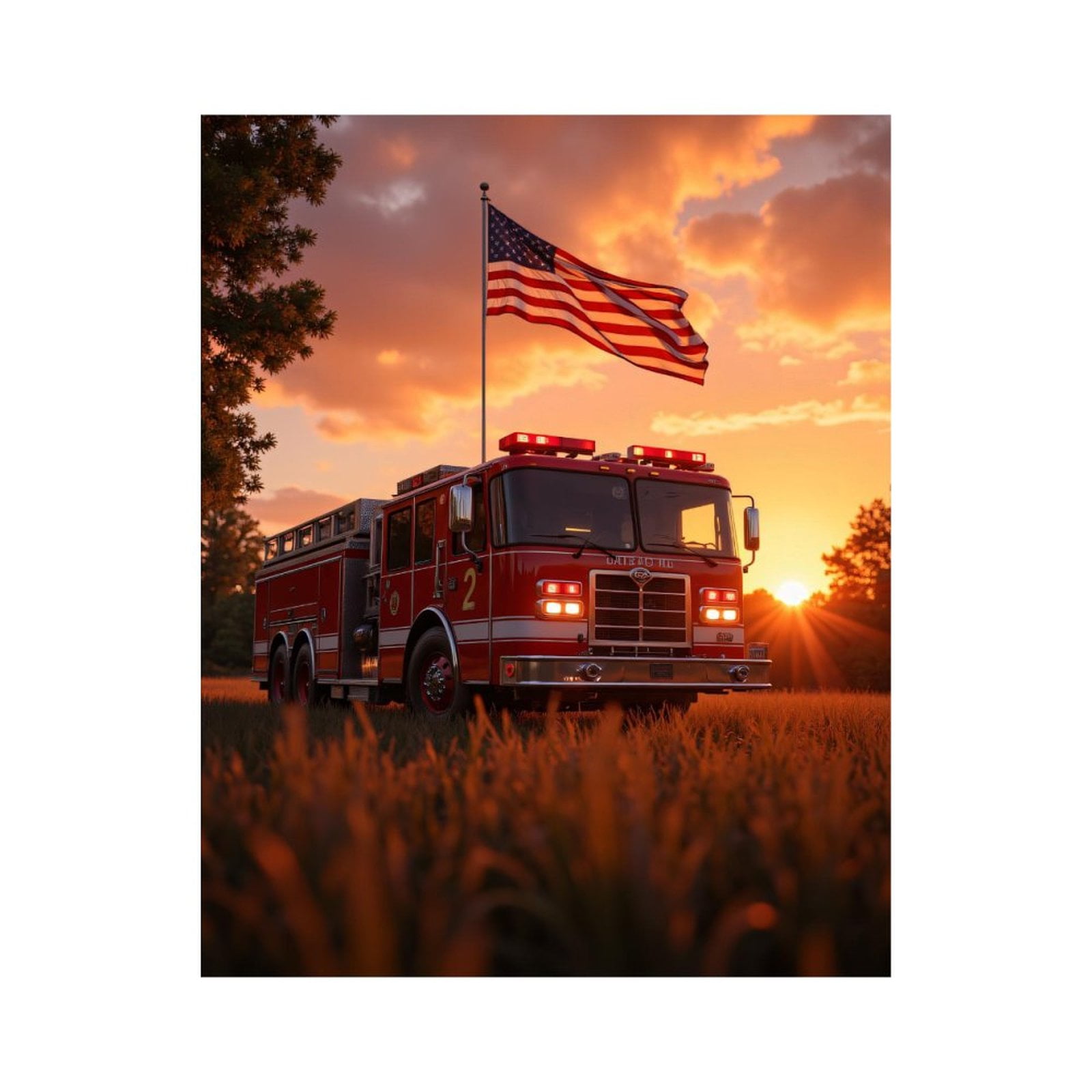 Paint By Numbers Kit for Adults Beginner - DIY Frameless Fire Truck ...