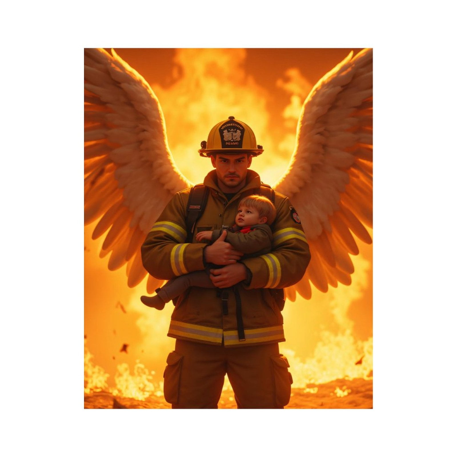 Paint By Numbers Kit for Adults Beginner - DIY Frameless Firefighter ...