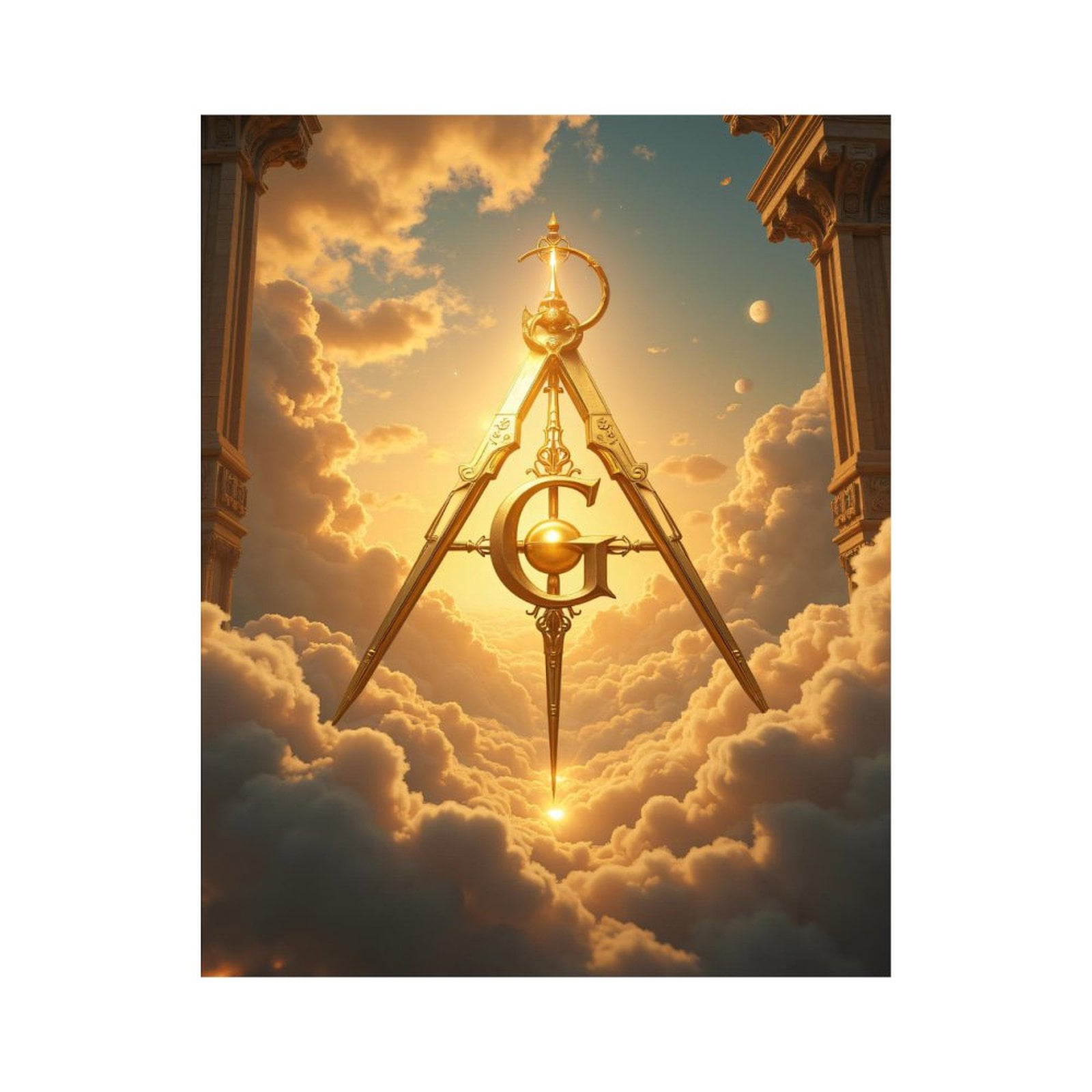 Paint By Numbers Kit for Adults Beginner - DIY Frameless Golden Compass ...